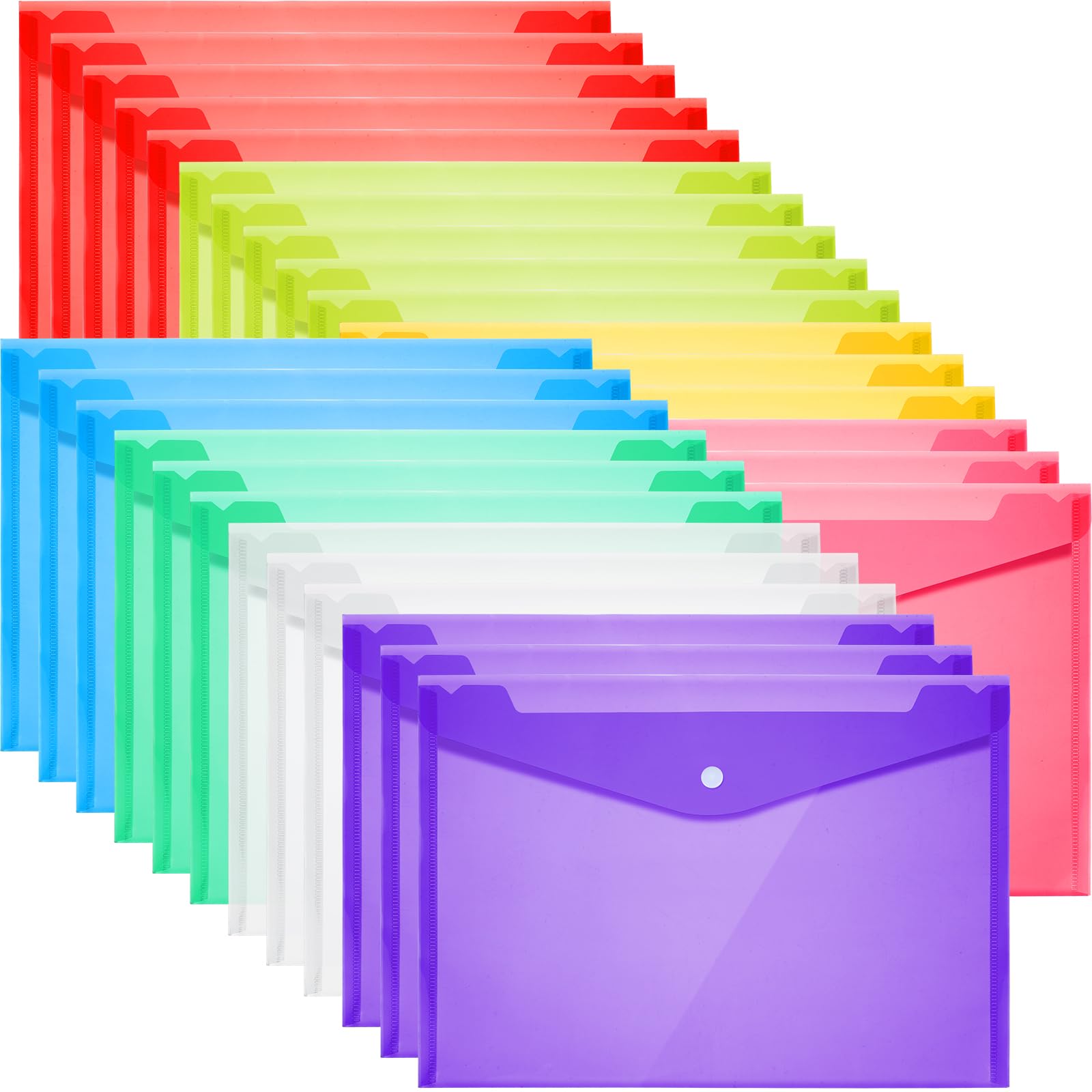 Amazon.com : Ireer 200 Pack Plastic Envelopes Clear Poly Envelopes with ...