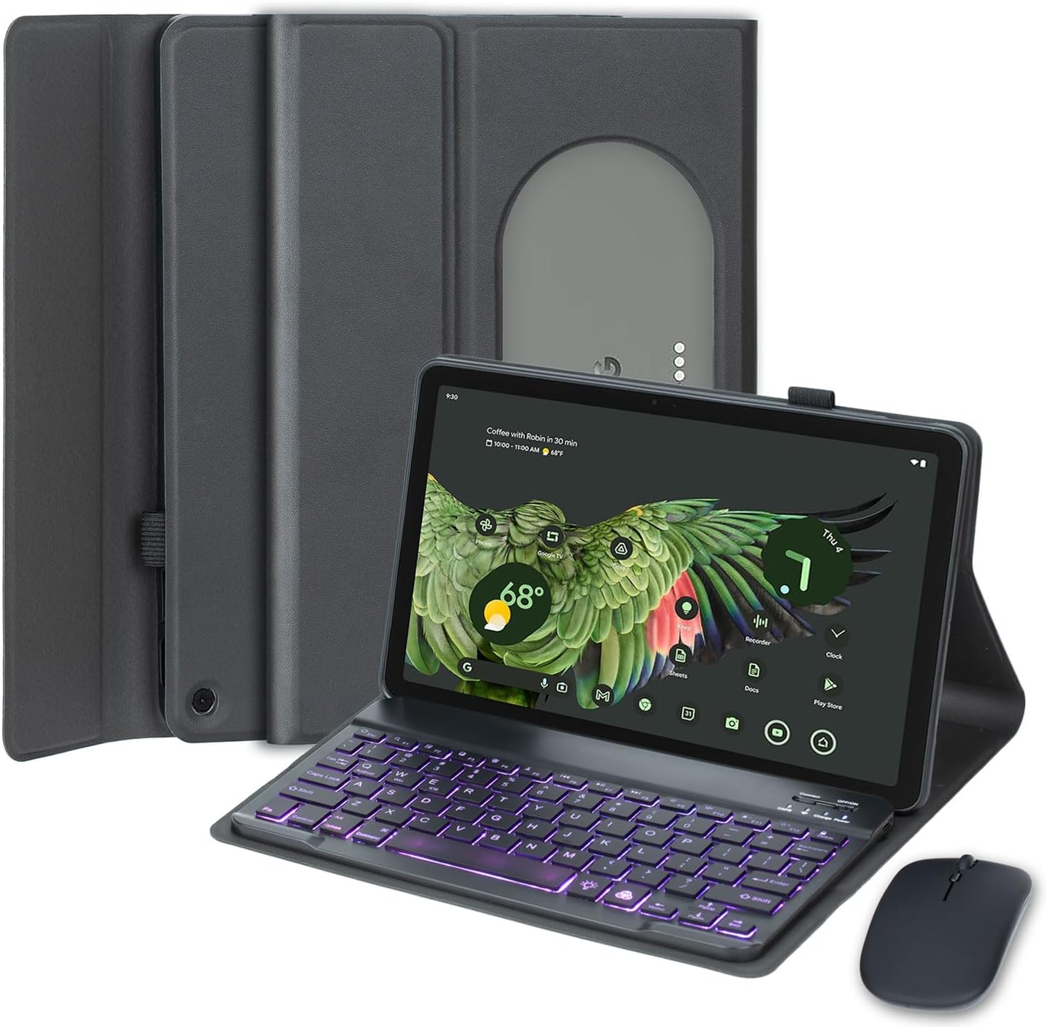 Amazon.com: HEKUEUN Case with Keyboard for Google Pixel Tablet 11 inch ...