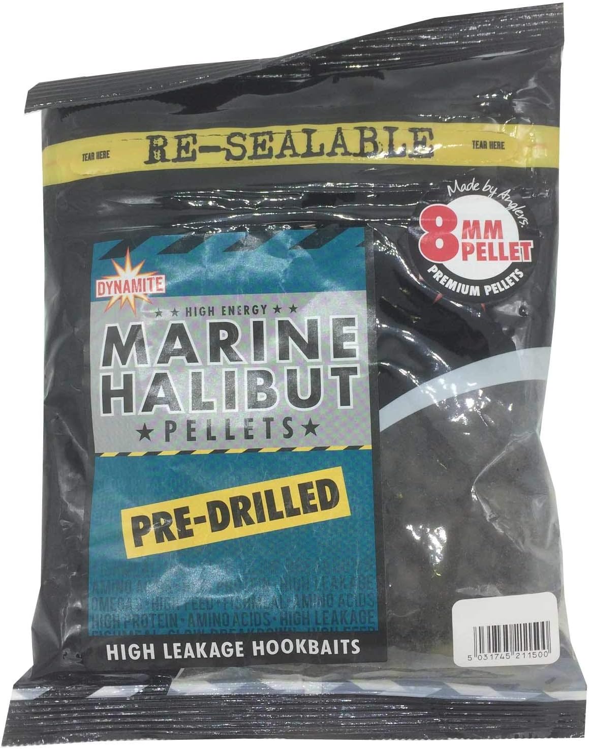 Dynamite Marine Halibut Fishing Pellets, Pre-Drilled 8m, 350g, 1 Pack ...