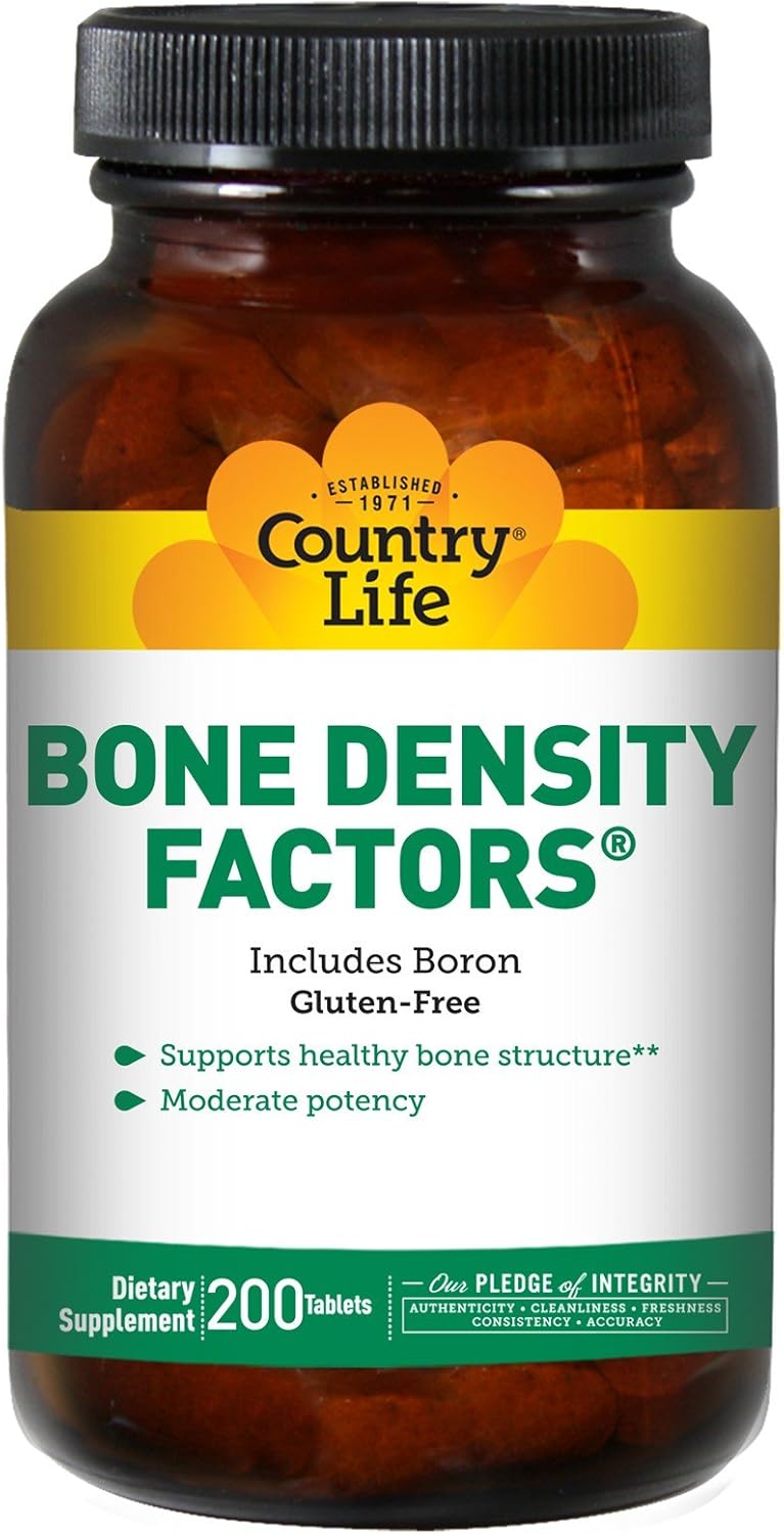 Amazon.com: Country Life Bone Density Factors - 200 Tablets : Health ...