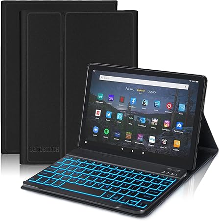 Amazon.com: SENGBIRCH Fire Tablet Keyboard, Backlit Keyboard for Kindle ...