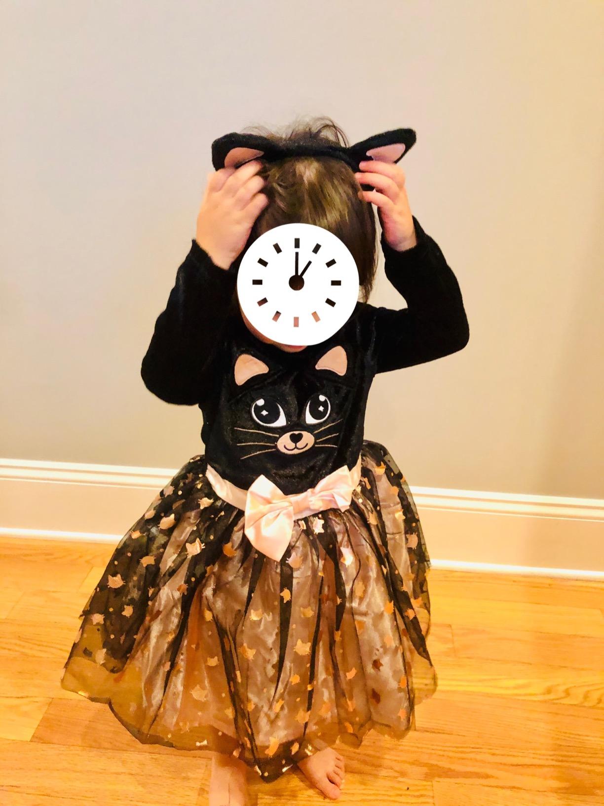 Amazon.com: Leadtex Little Girl's Cute Cat Dress Costumes With One Ear Headband and One Tail for ...