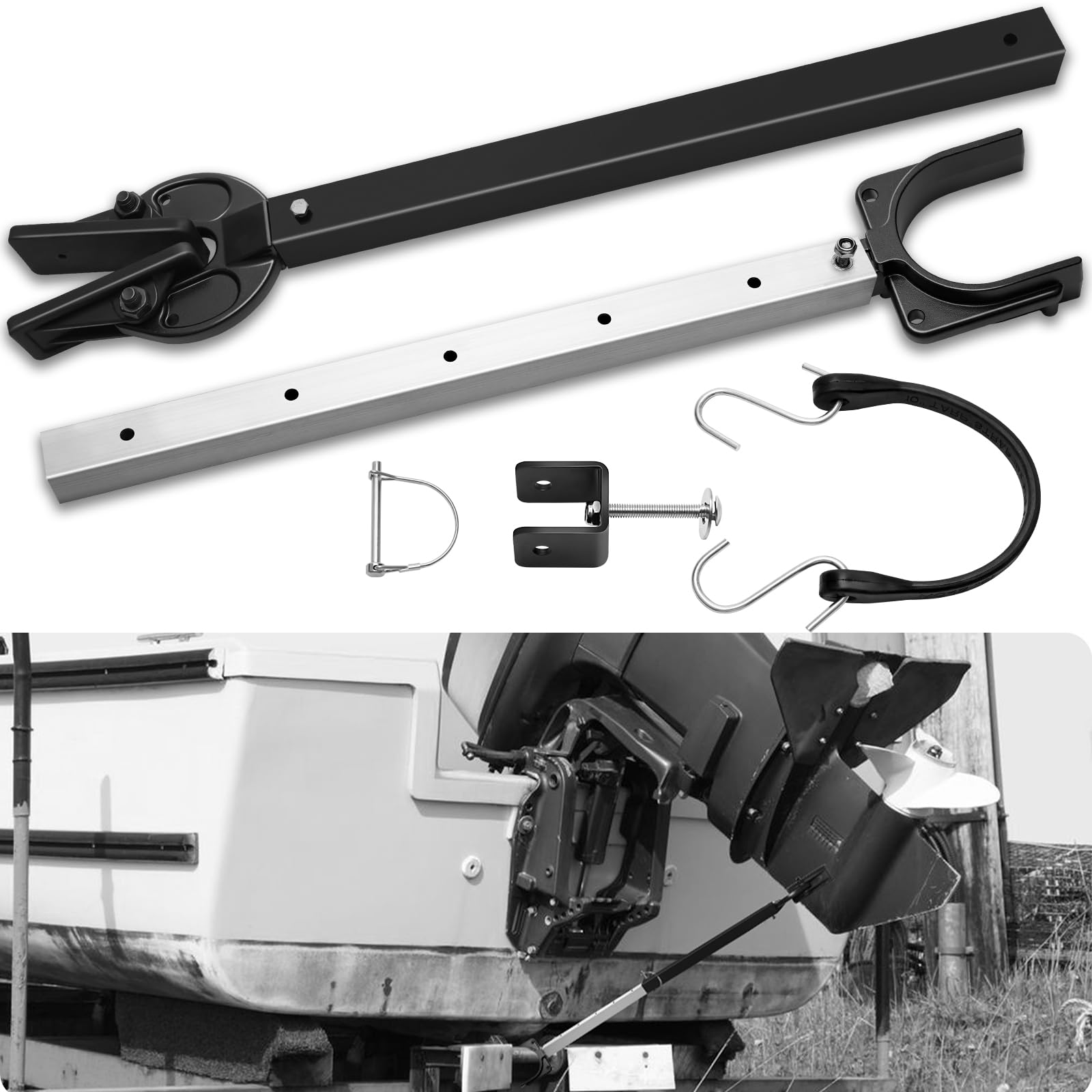 Amazon.com: Windspeed Transom Saver, Adjustable Transom Savers for ...