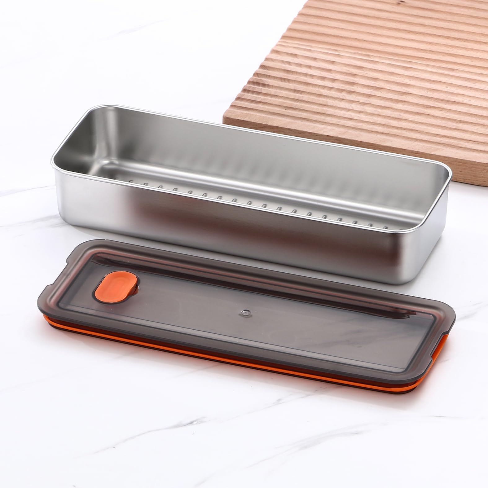 Amazon.com: Plastic Storage Container for 2lbs Cooked or Uncooked Bacon ...