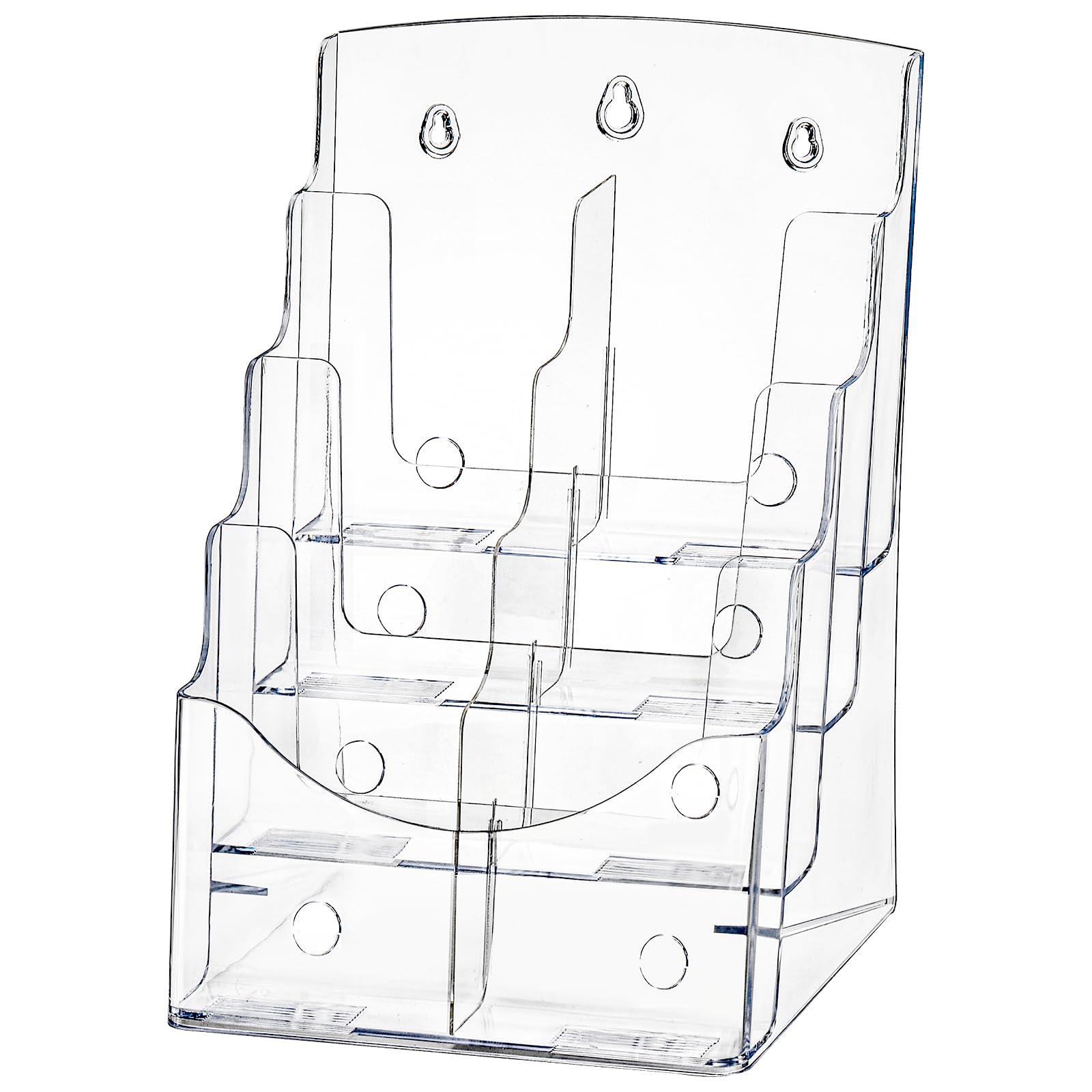 Amazon.com: Suwimut Acrylic Brochure Holder 8.5x11 Inch, 4 Tier Clear ...