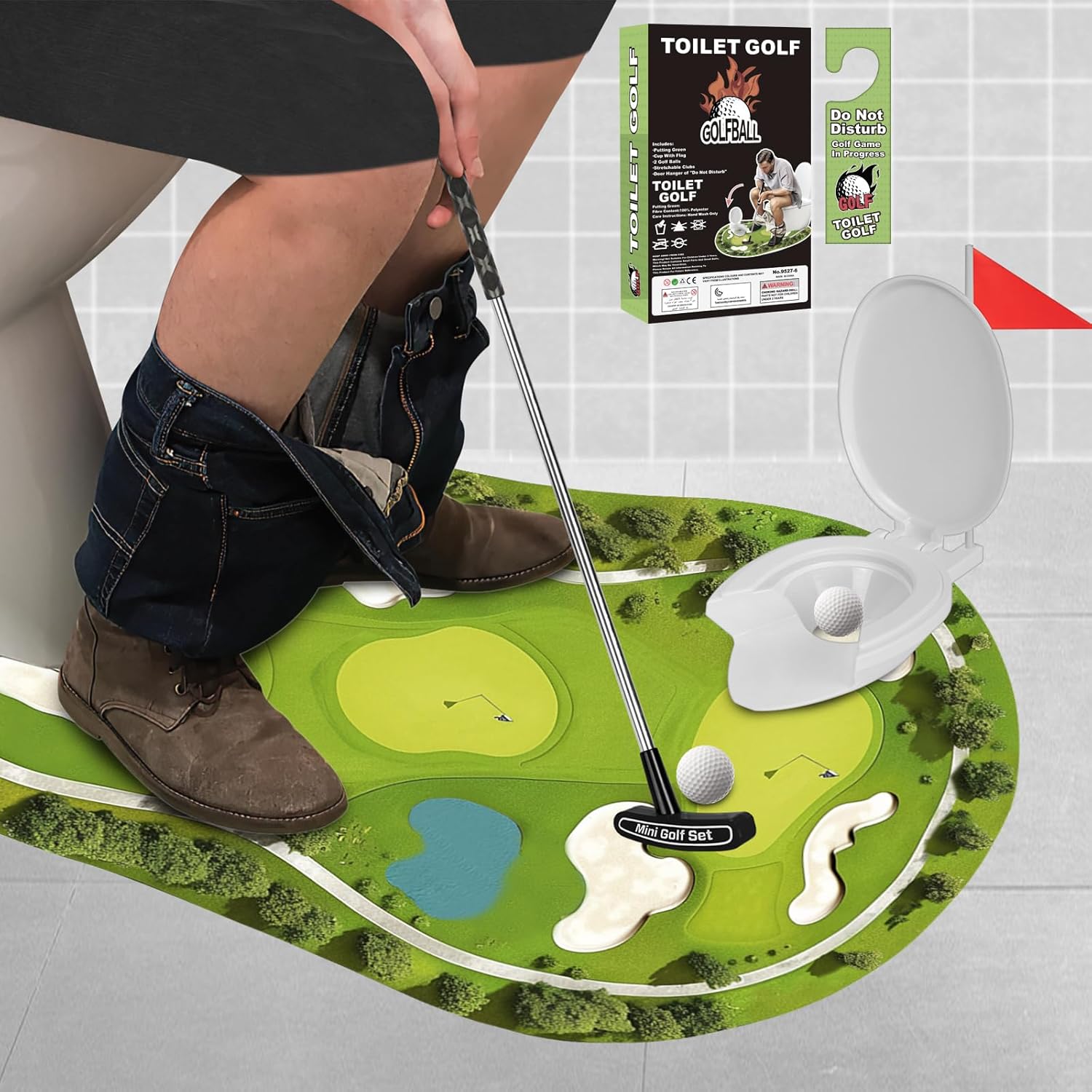 Amazon.com: Toilet Golf Game - Funny White Elephant Gifts for Adults ...
