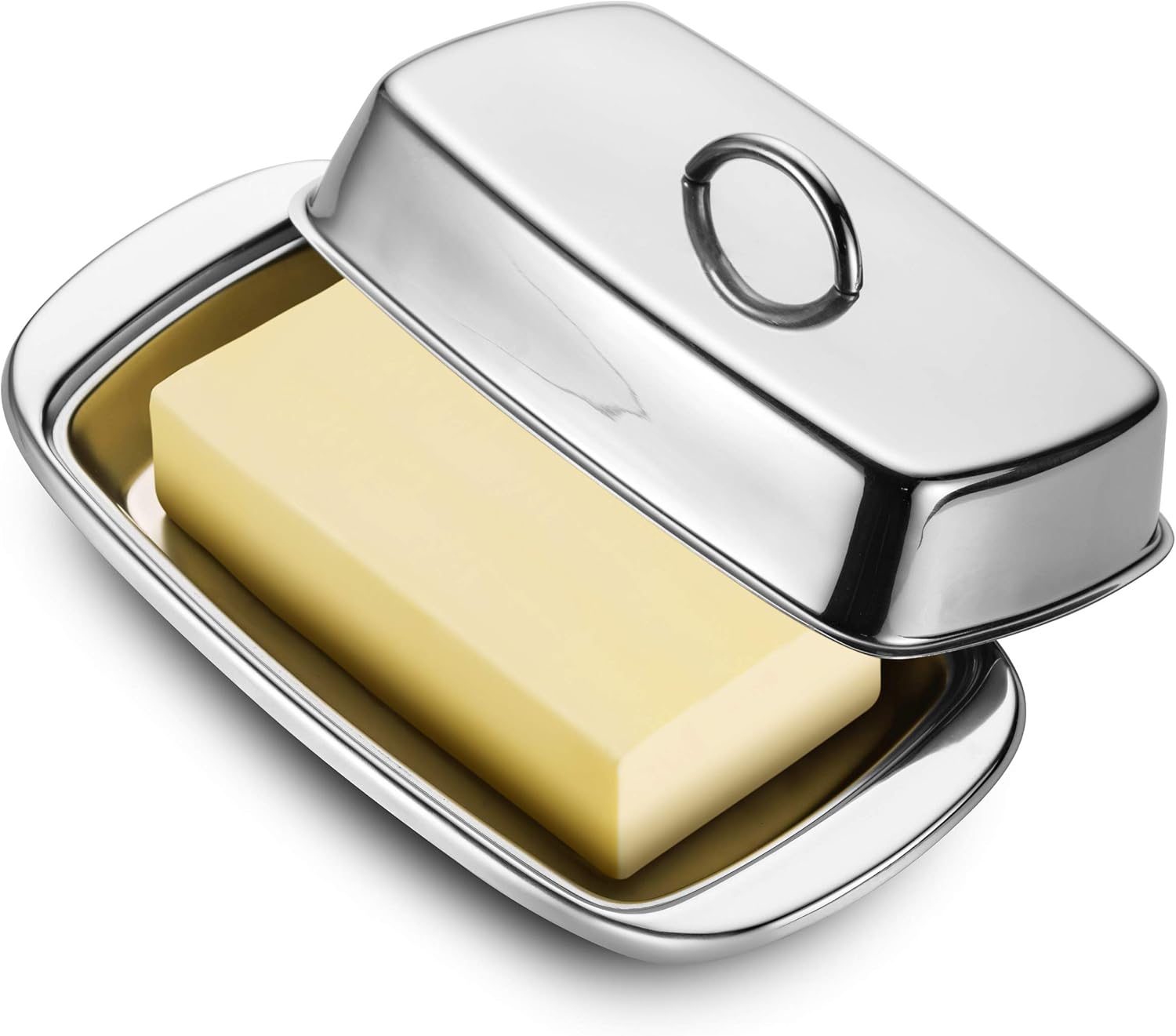 Amazon.com | GOURMEX Classic Butter Dish with Lid | Fits One Stick of ...