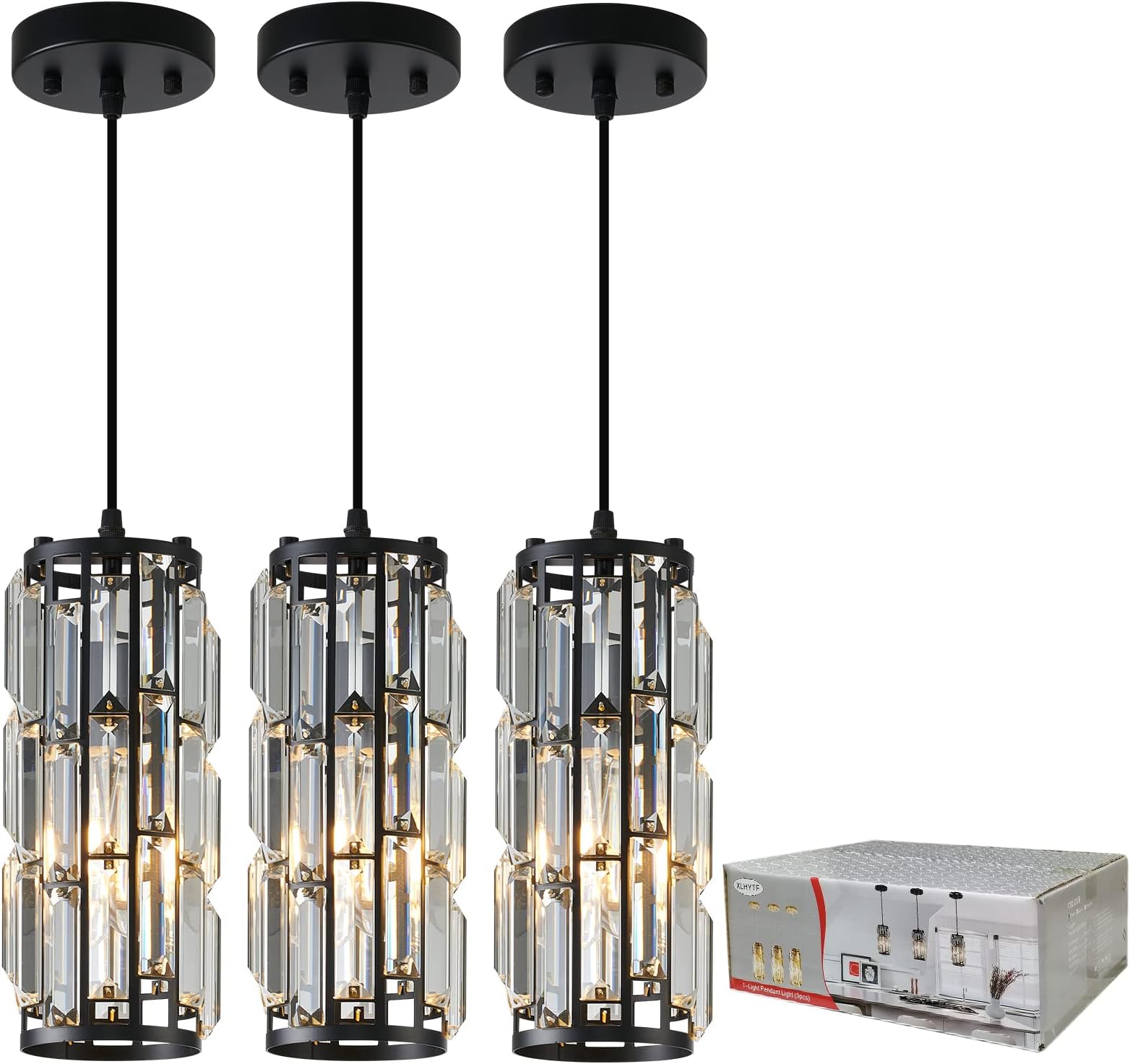 XLHYTF Black Pendant Lighting Modern Pendant Lighti，Pendant Lights ...