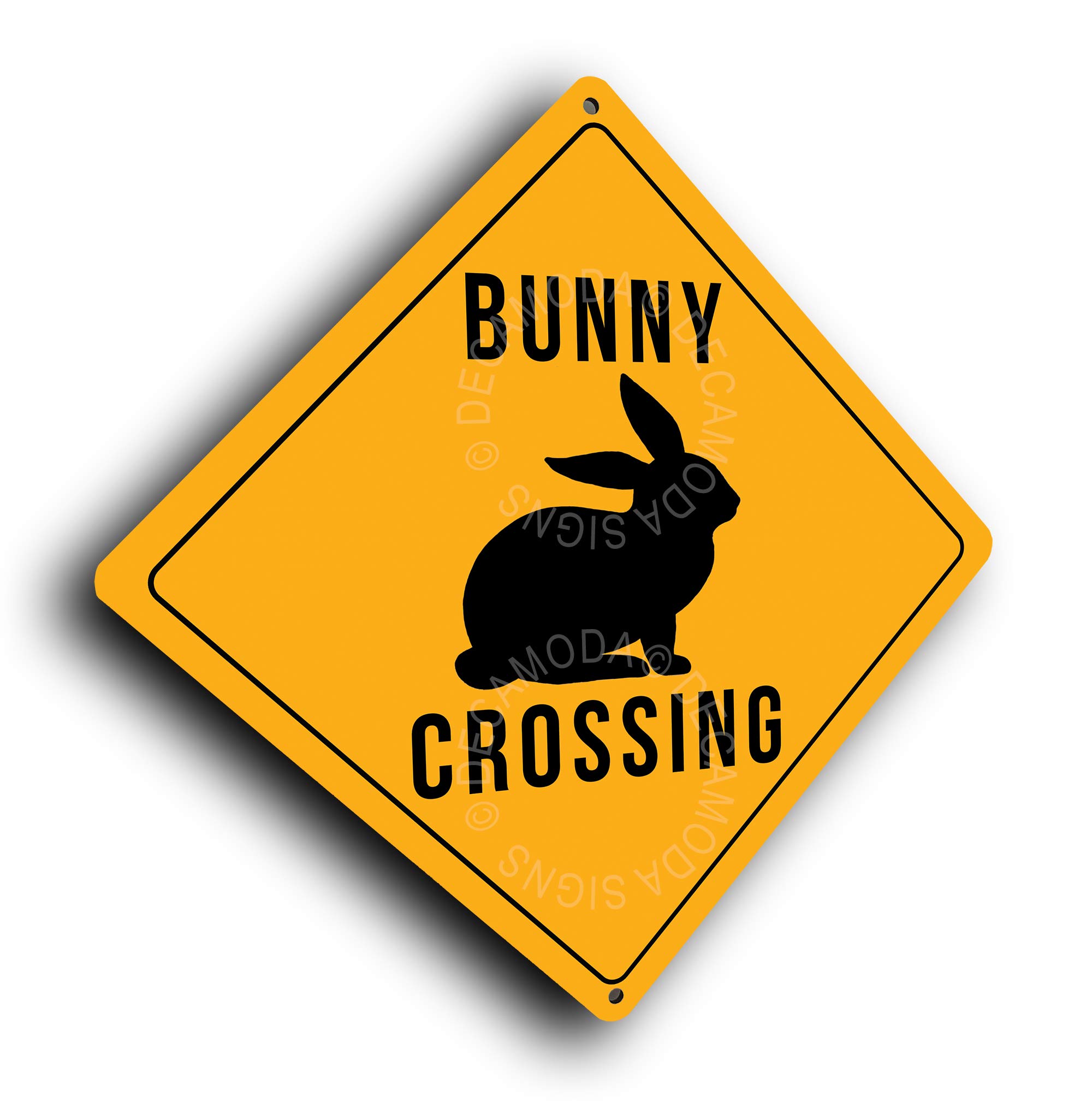 Amazon.com : Deca Moda Bunny Crossing Sign, Bunny Crossing Signs ...