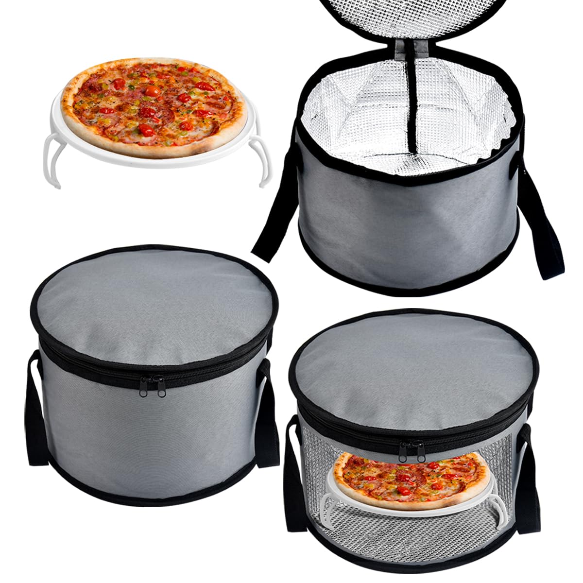 Amazon.com: 3 Sets Pie Carrier with Lid and Handle Insulated Casserole ...