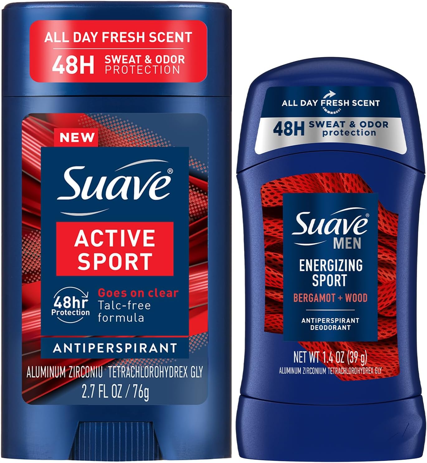 Amazon.com : Suave Antiperspirant Deodorant for Men Variety 4-Pack – Active Sport, Bergamot ...