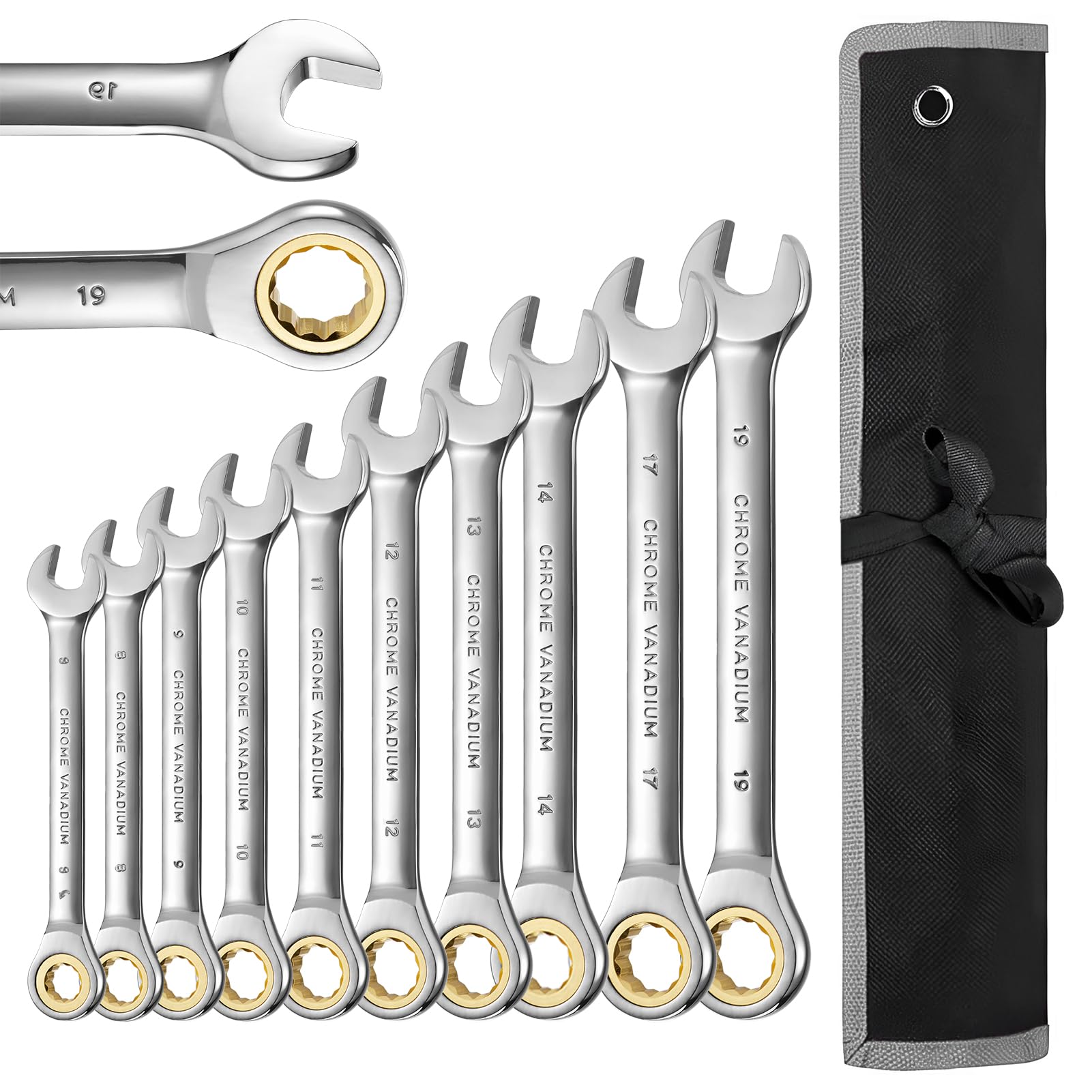 REDDRAGON Juego De Llaves Combinadas 10 Piezas, 1/4"a 1-7/8" Llaves ...