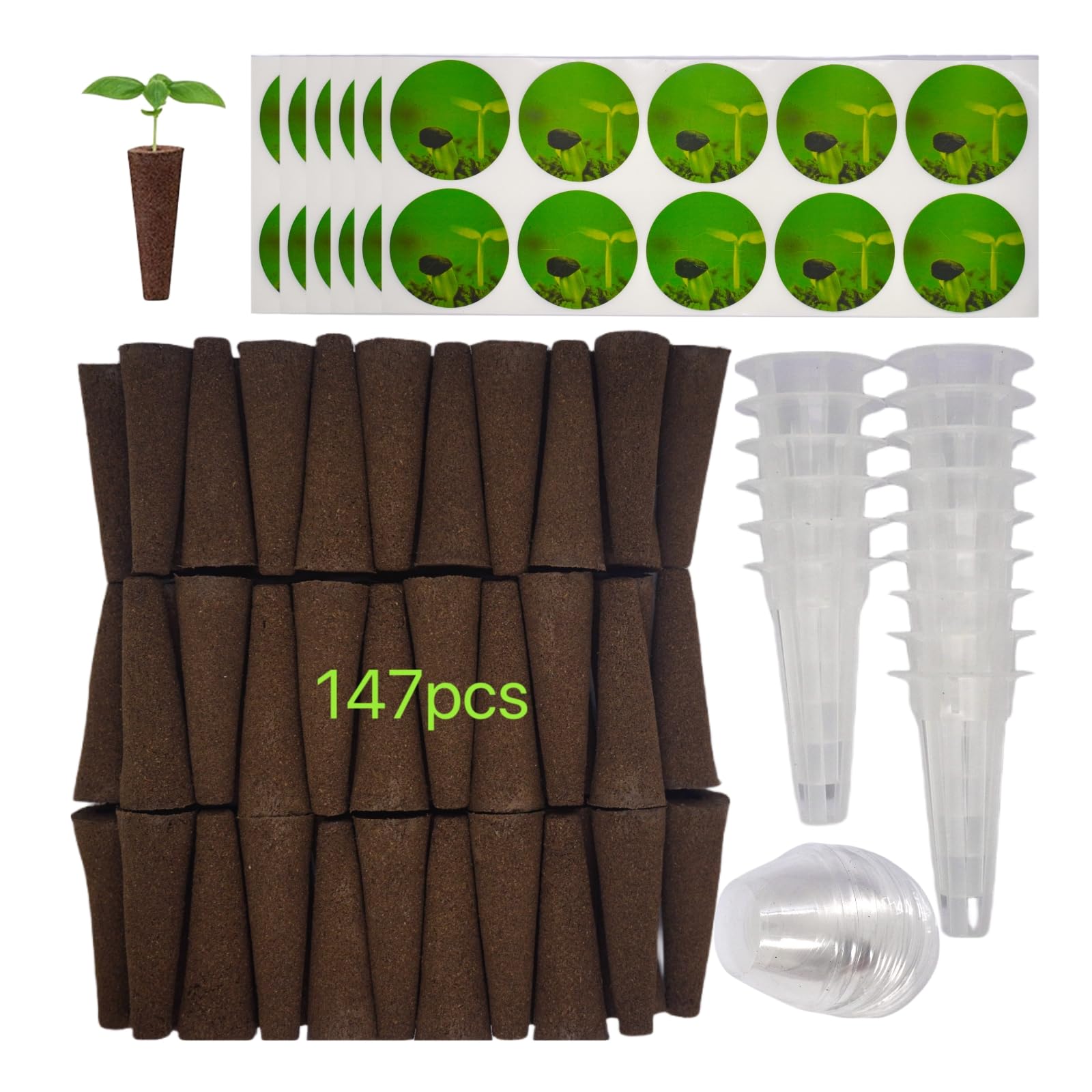 Amazon.com : Cusfele 147 pcs Seed Pod Kit for Aerogarden, Hydroponic ...