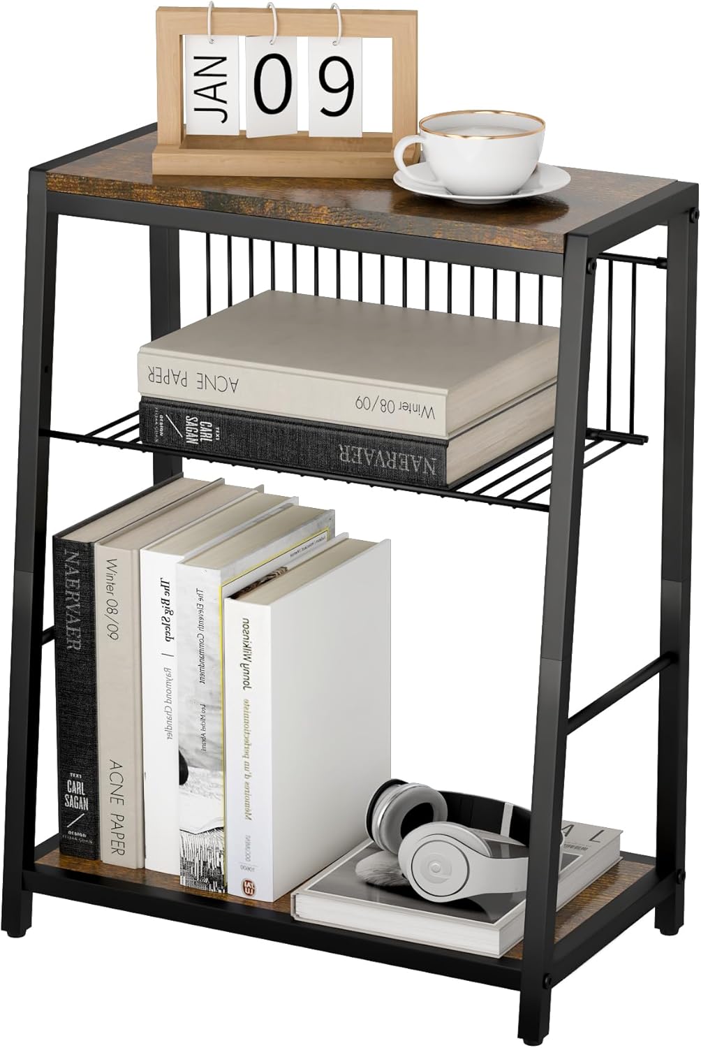 Amazon.com: Small Narrow Side Table for Small Spaces Skinny End Side ...