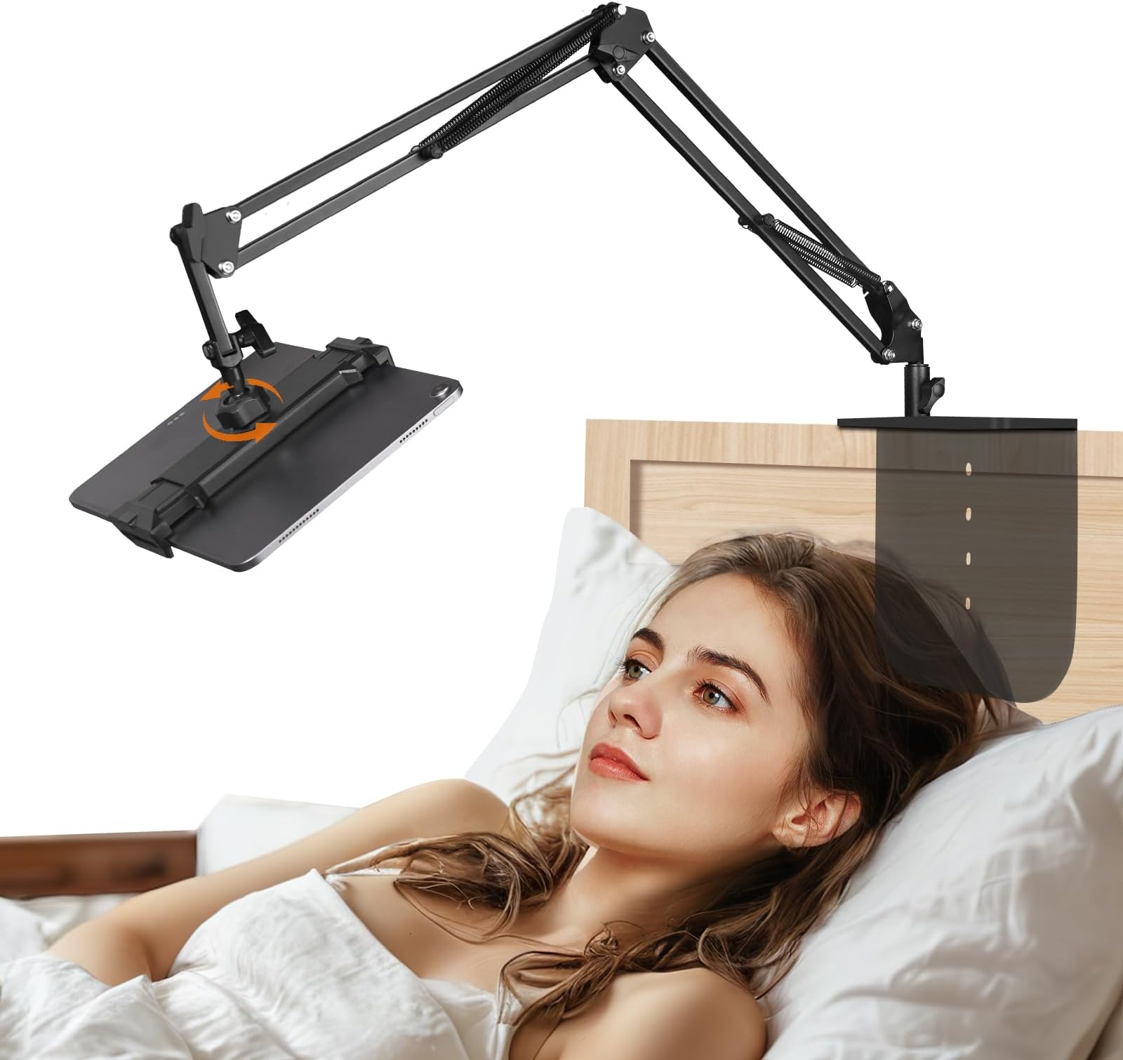 Amazon.com: SEANCHEER Tablet Stand, Overhead Bed Phone Holder ...