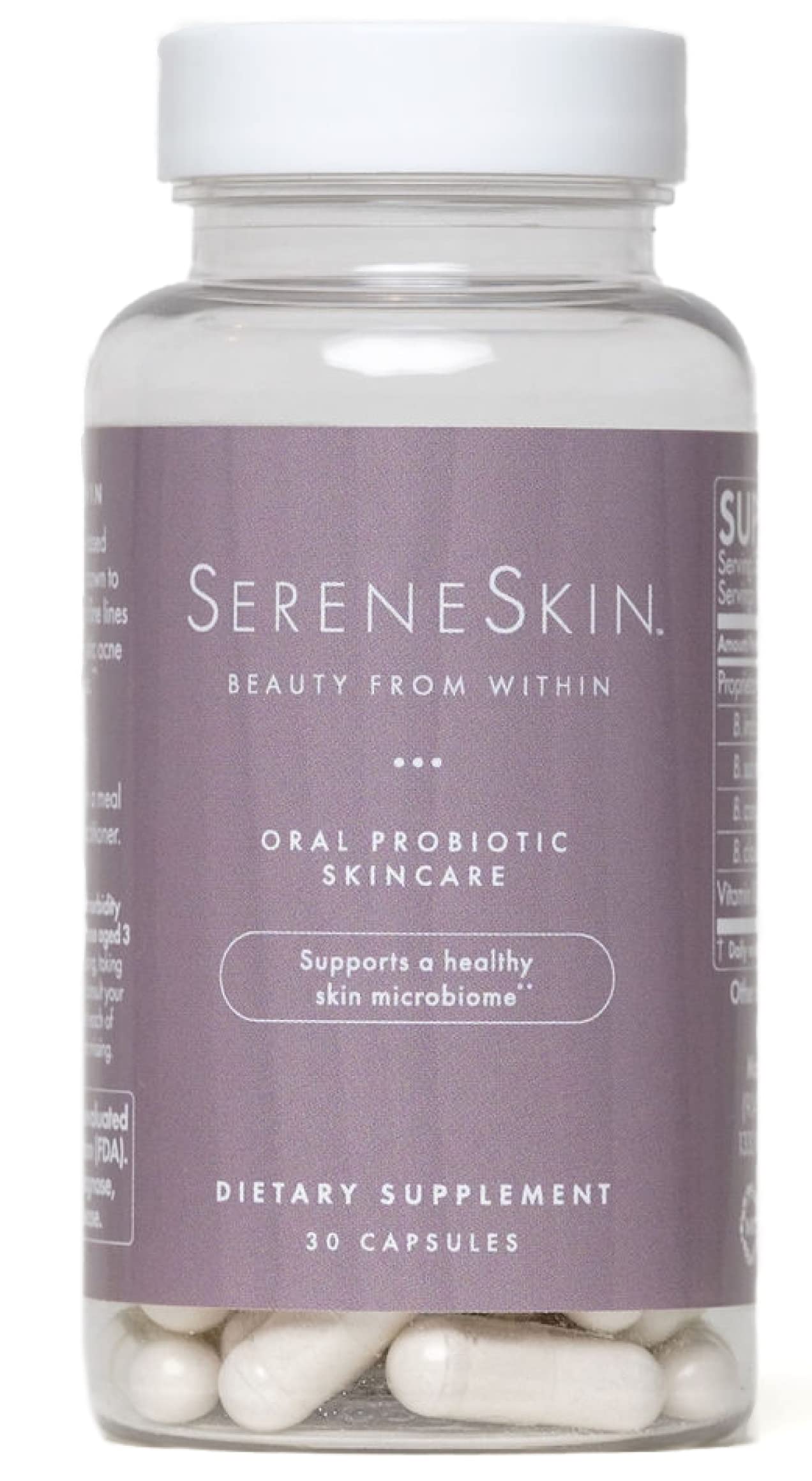 Buy Microbiome Labs SereneSkin Probiotics - Clear Skin Probiotic ...