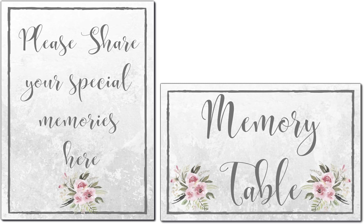 Amazon.com: Funeral Memory Table Sign | Share Your Special Memories ...
