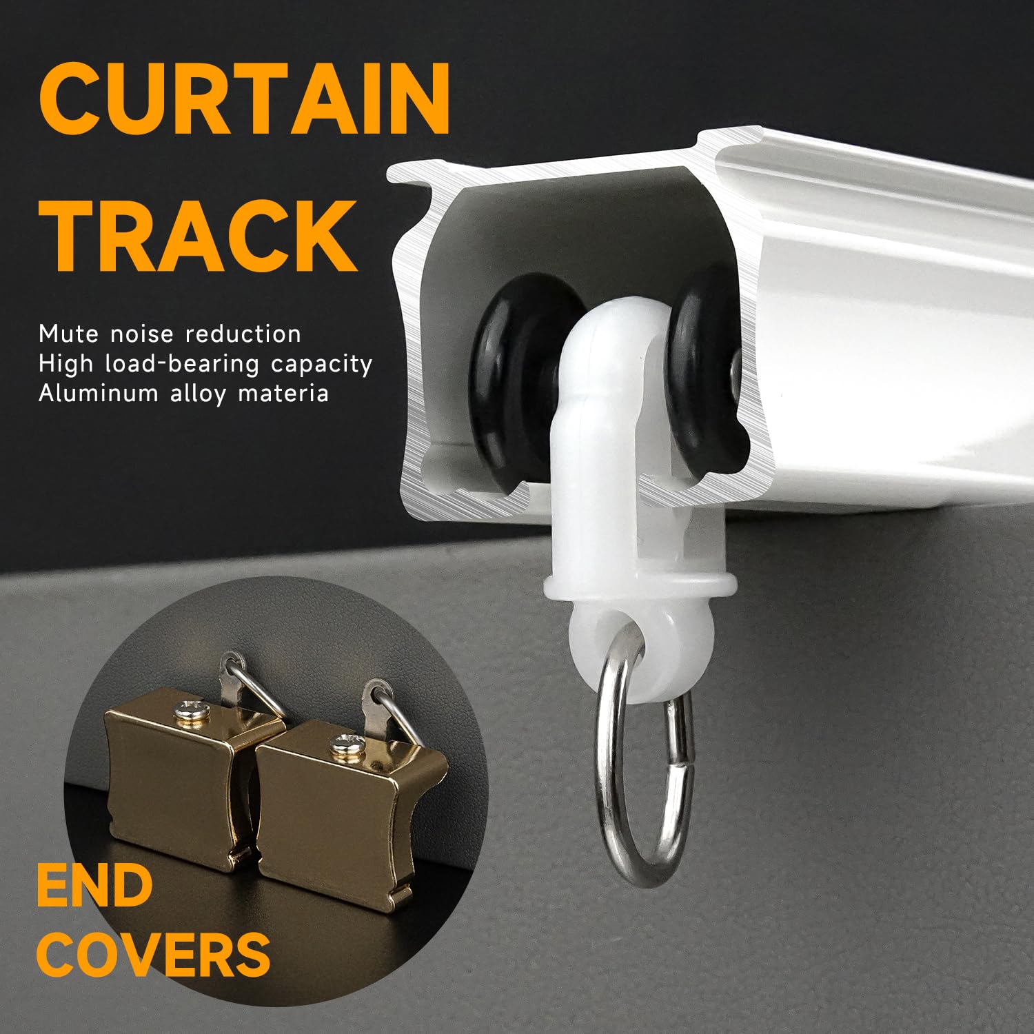 Snapklik.com : 15.58FT Ceiling Curtain Track Hospital Curtain Track ...