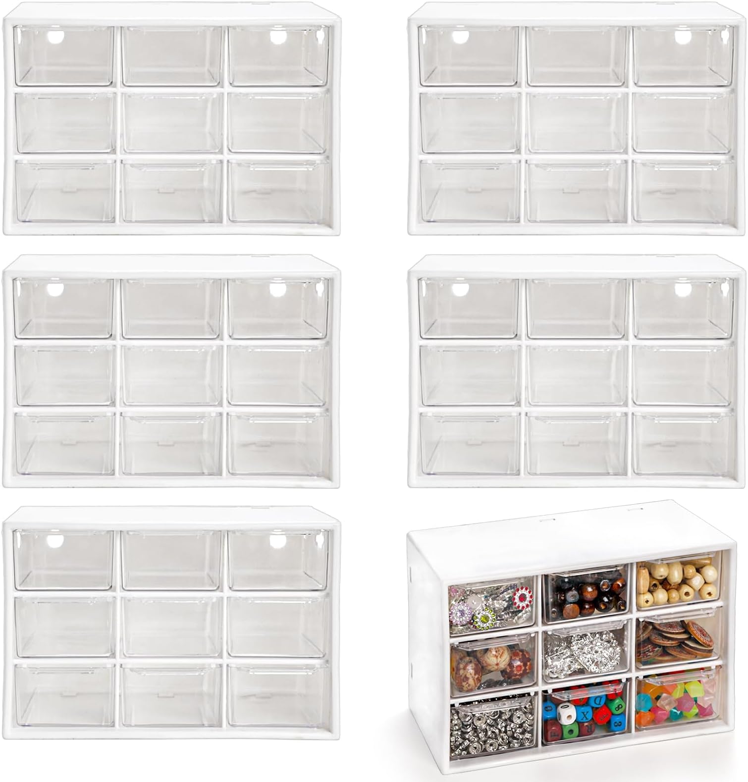 Amazon.com: Feadily 4PCS Small Drawer Organizer for Desk, Desktop ...