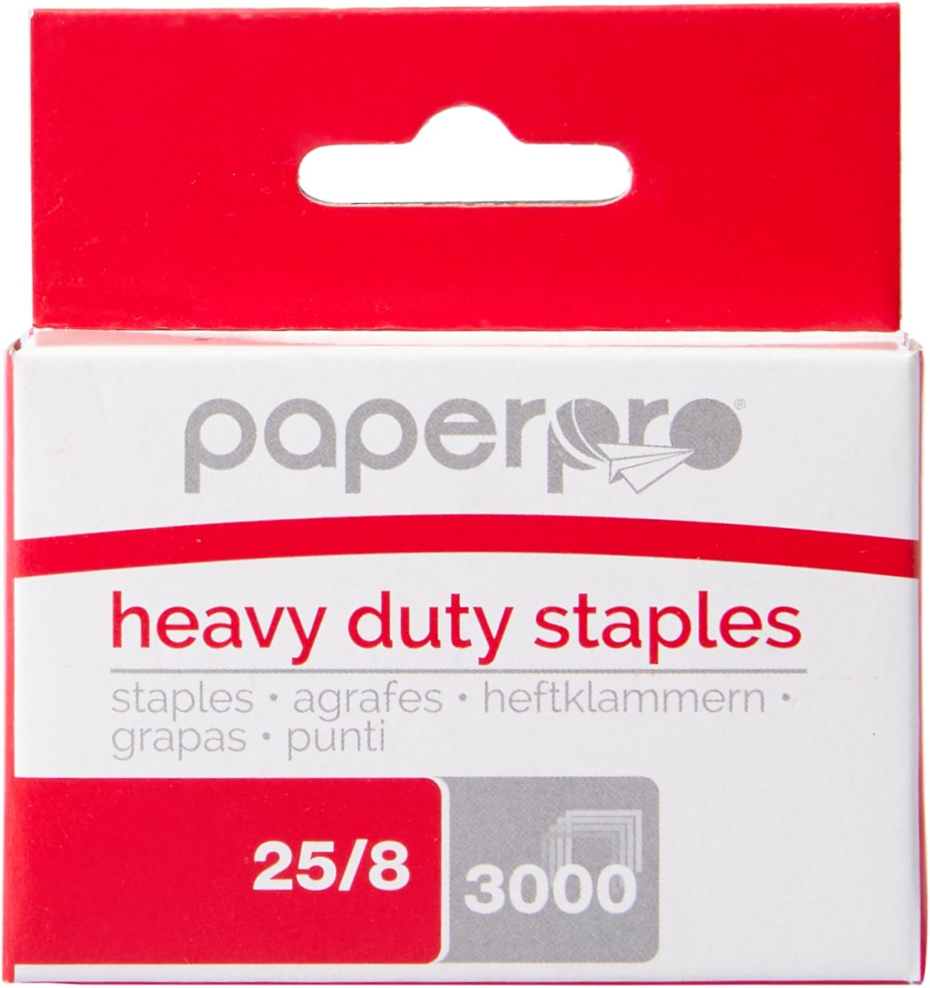 PaperPro - 1932 - 25/8 Premium Heavy Duty Staples, Pack of 3000 Pins ...