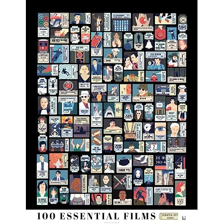 Gift Republic 100 Movies Bucket List Poster, One Size, Black