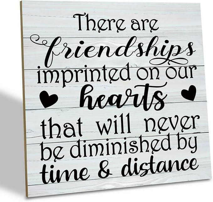Amazon.com: Friendship Wood Sign, There are Friendships Imprinted on ...
