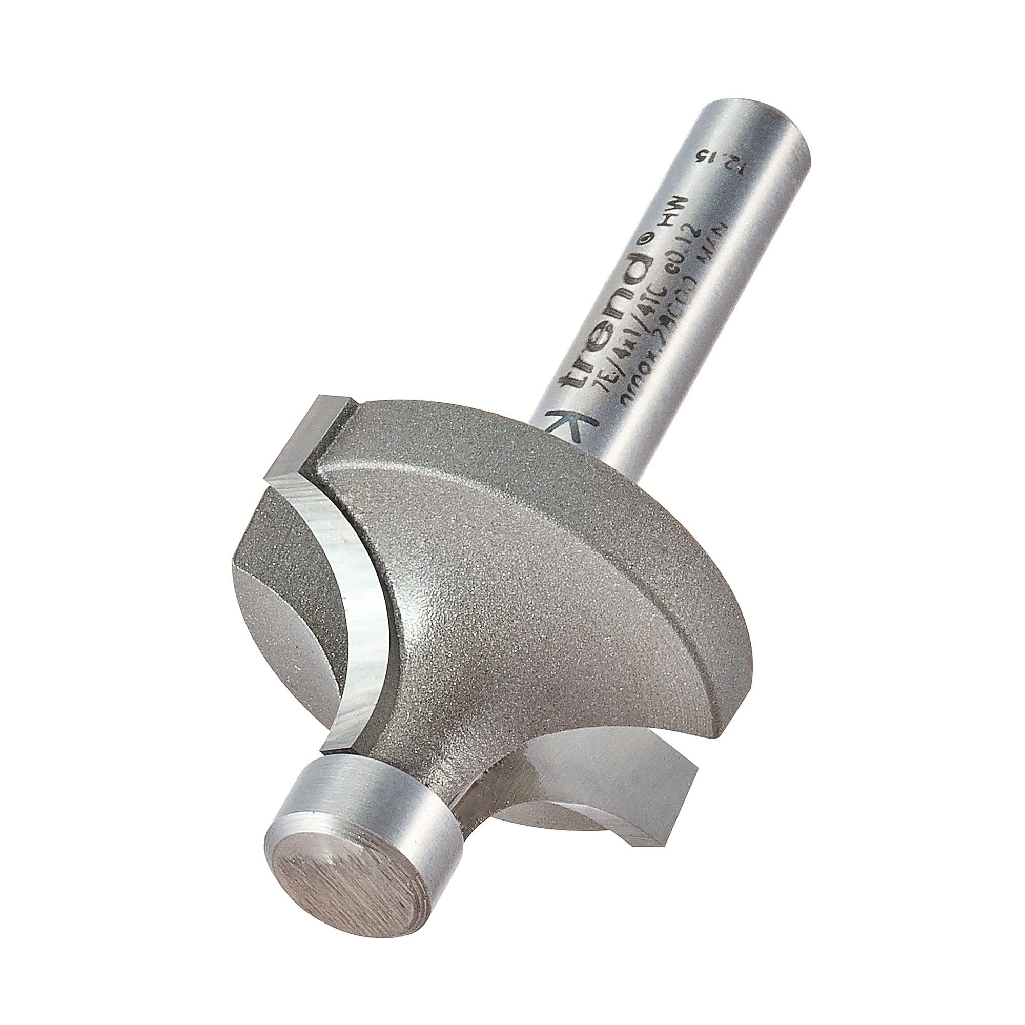 Trend Professional Pin Guided Round Over Router Cutter, 9.5mm Radius, 1 ...
