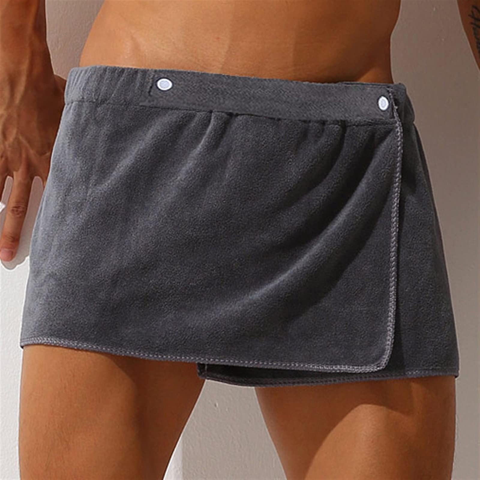 Amazon.com: LYWBYXGS Men Soft Wearable Bath Towel Short Pants Soft ...