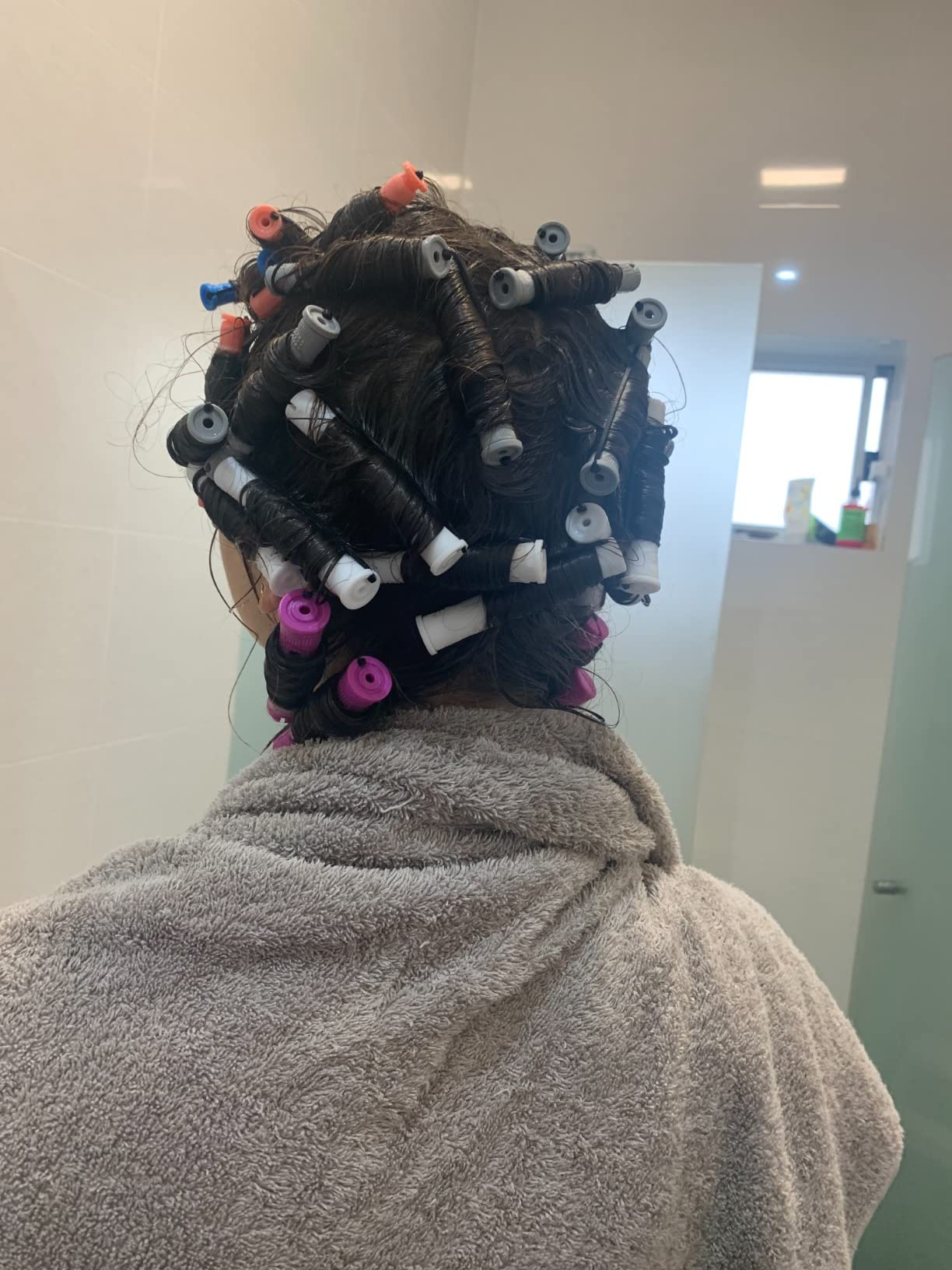 Elcoho 80 Pieces Multicolor Hair Perm Rods, Curler Perm Rods Cold Wave ...