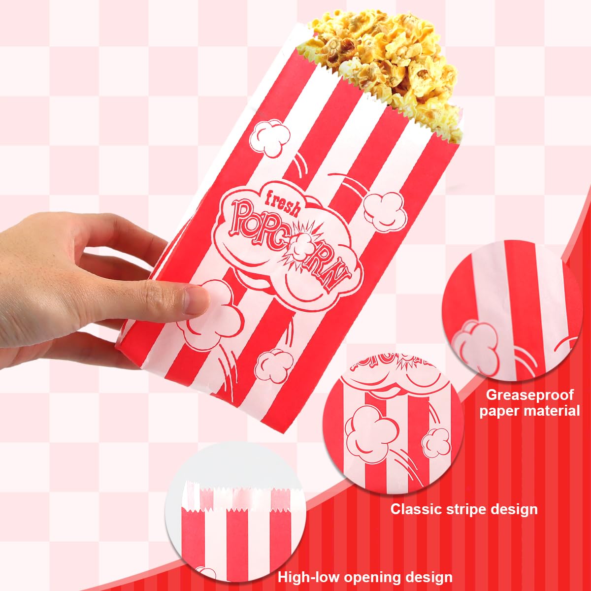 Popcorn Border Skrivepapir Green Office Supplìes & Recycled