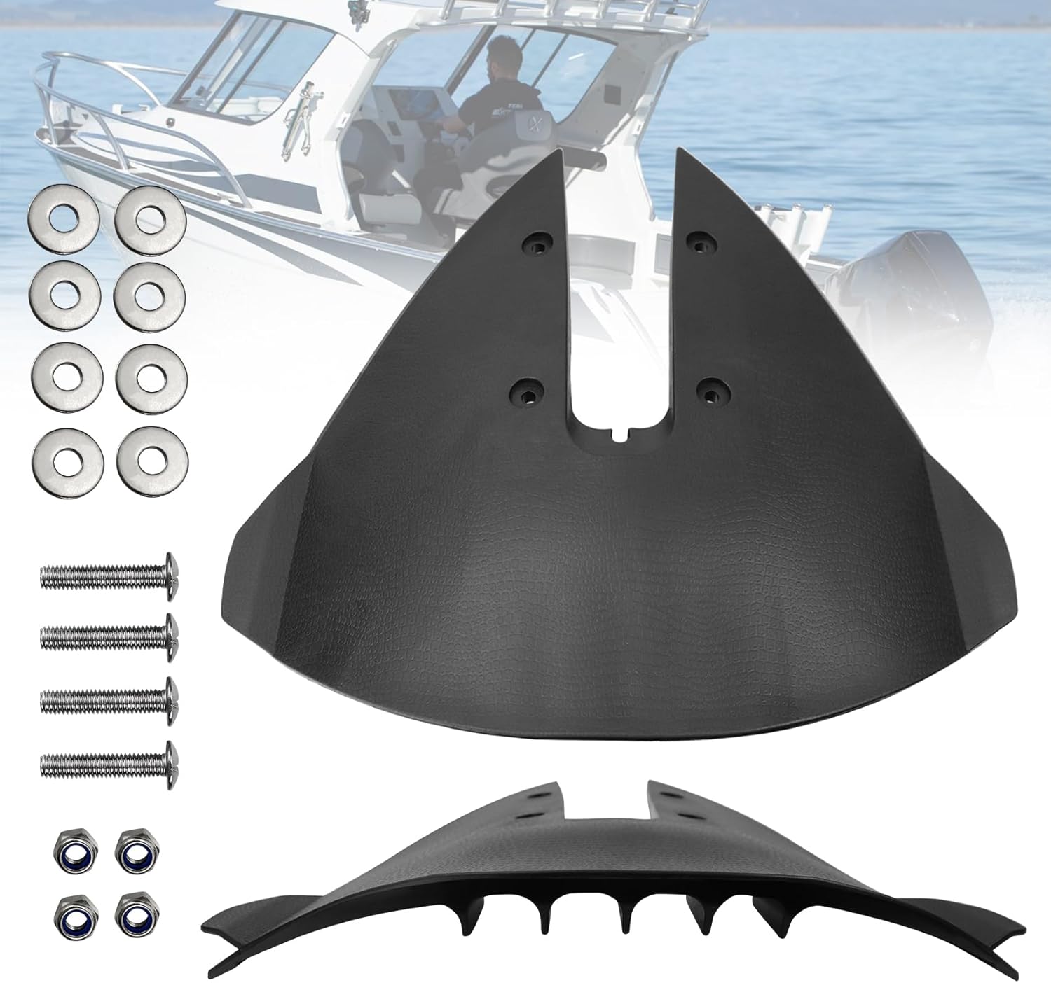 Amazon.com: Ebusin Hydrofoil Stabilizer for Outboard Motors, Fits 15 ...