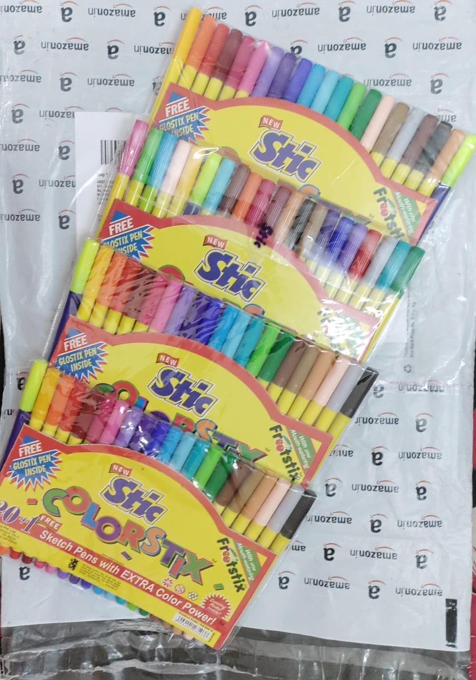 Stic 21 sketch pen (pack of 4) Multi color colours pens set colouring ...