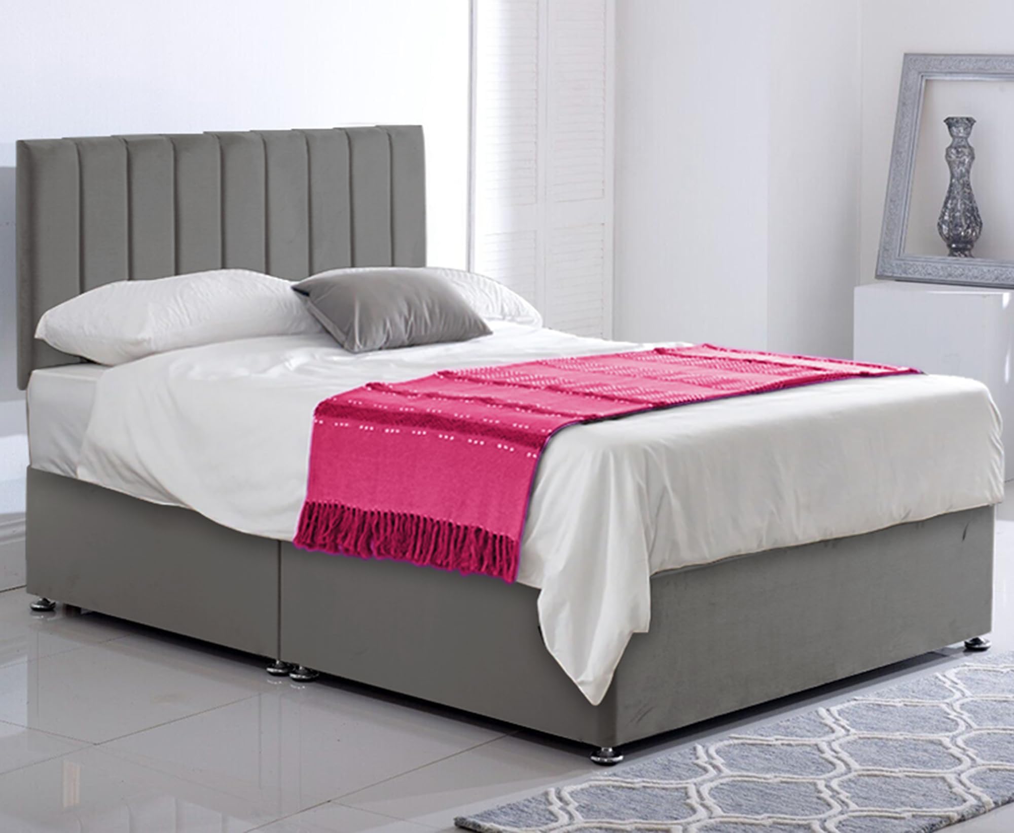 ComfoRest - Elegant 3FT Single Bed with Premium 24 Inch Headboard ...