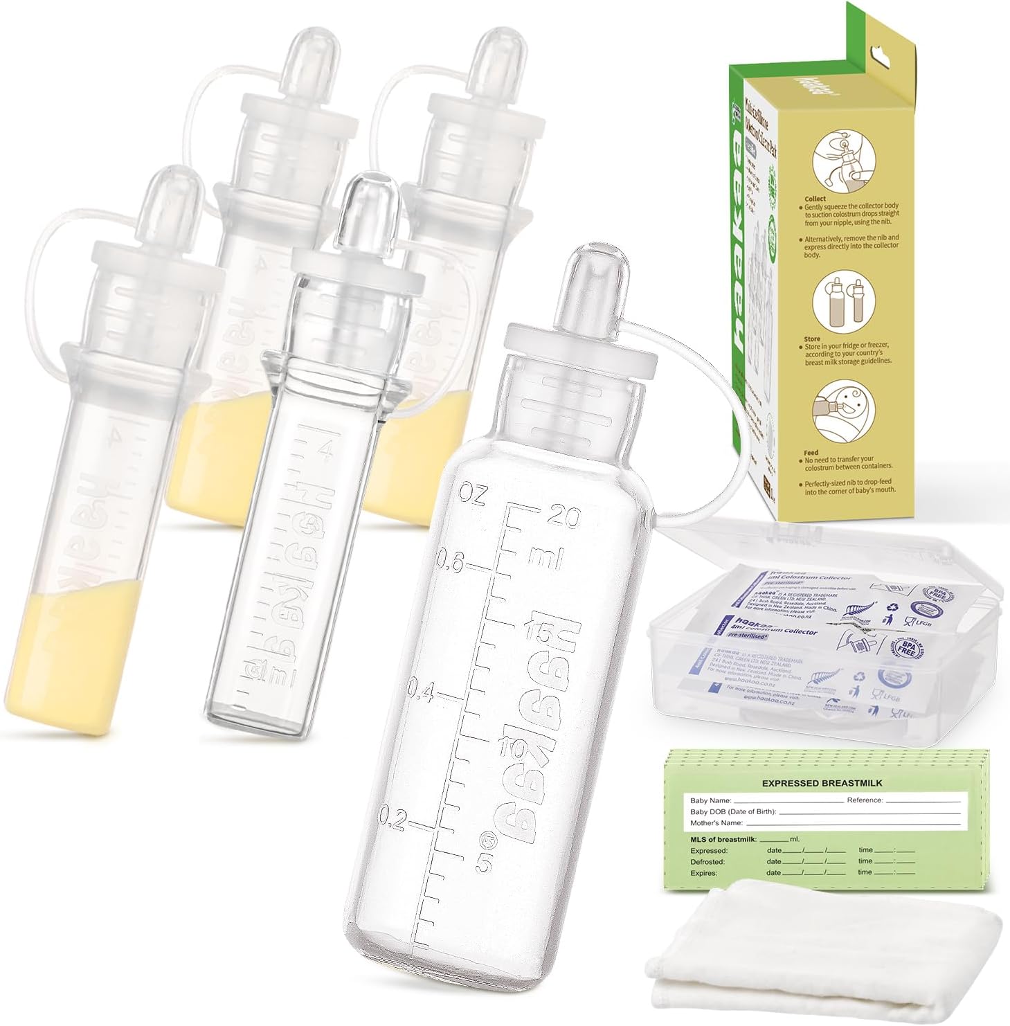 Amazon.com: haakaa Colostrum Collector Set Colostrum Syringes for ...