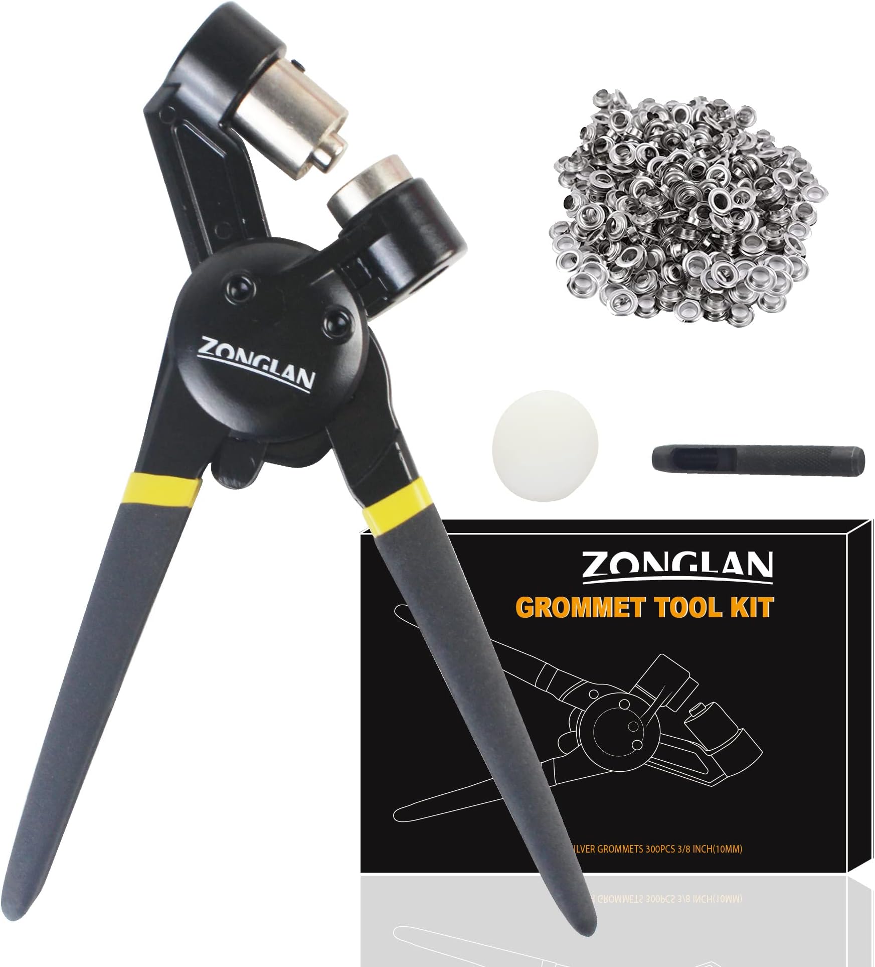Amazon.com: ZONGLAN Heavy Duty Grommet Tool Kit, 3/8 Inch Handheld ...