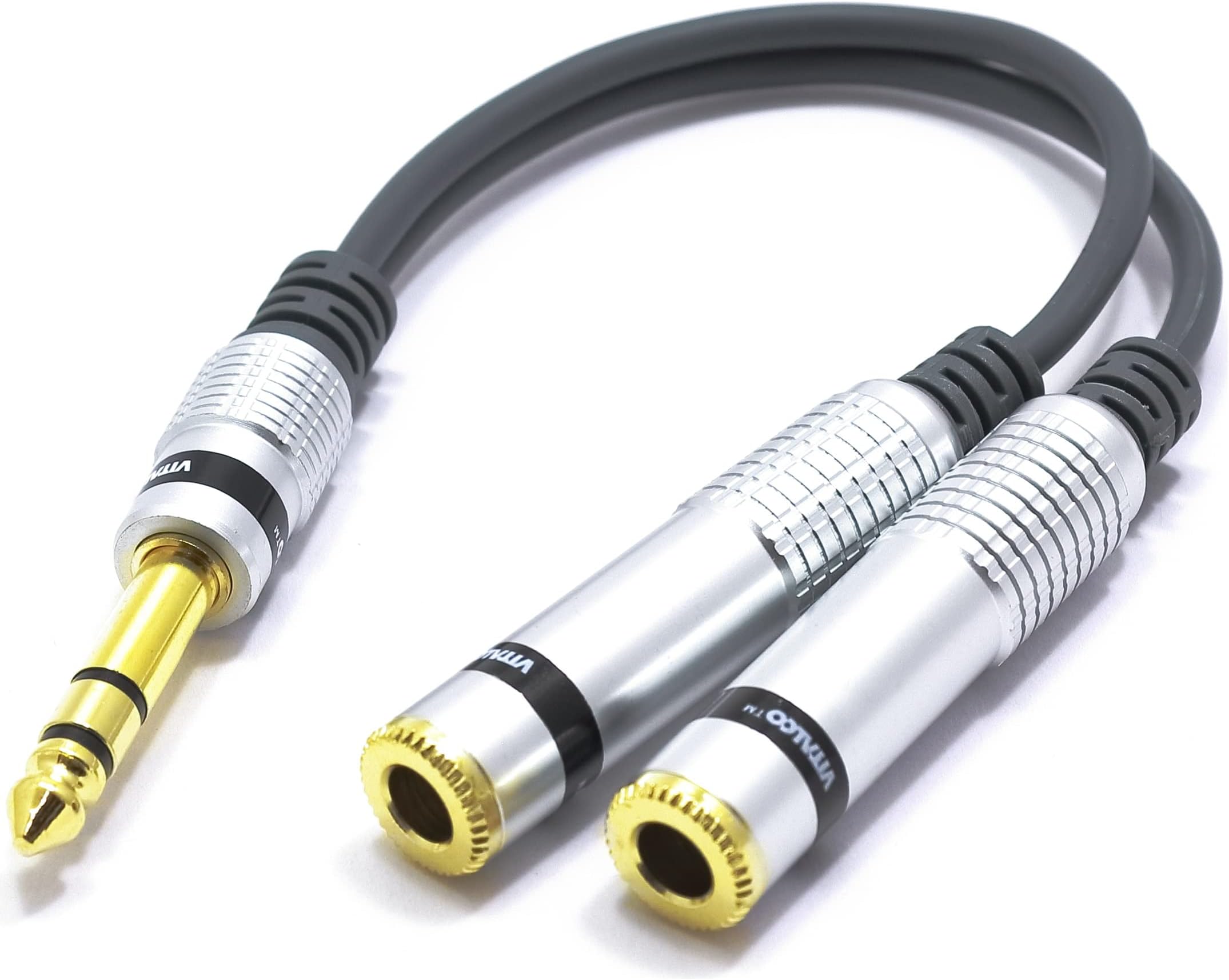 HOSA YPP-118 Headphone Splitter cable with quarter inch jacks : Amazon ...