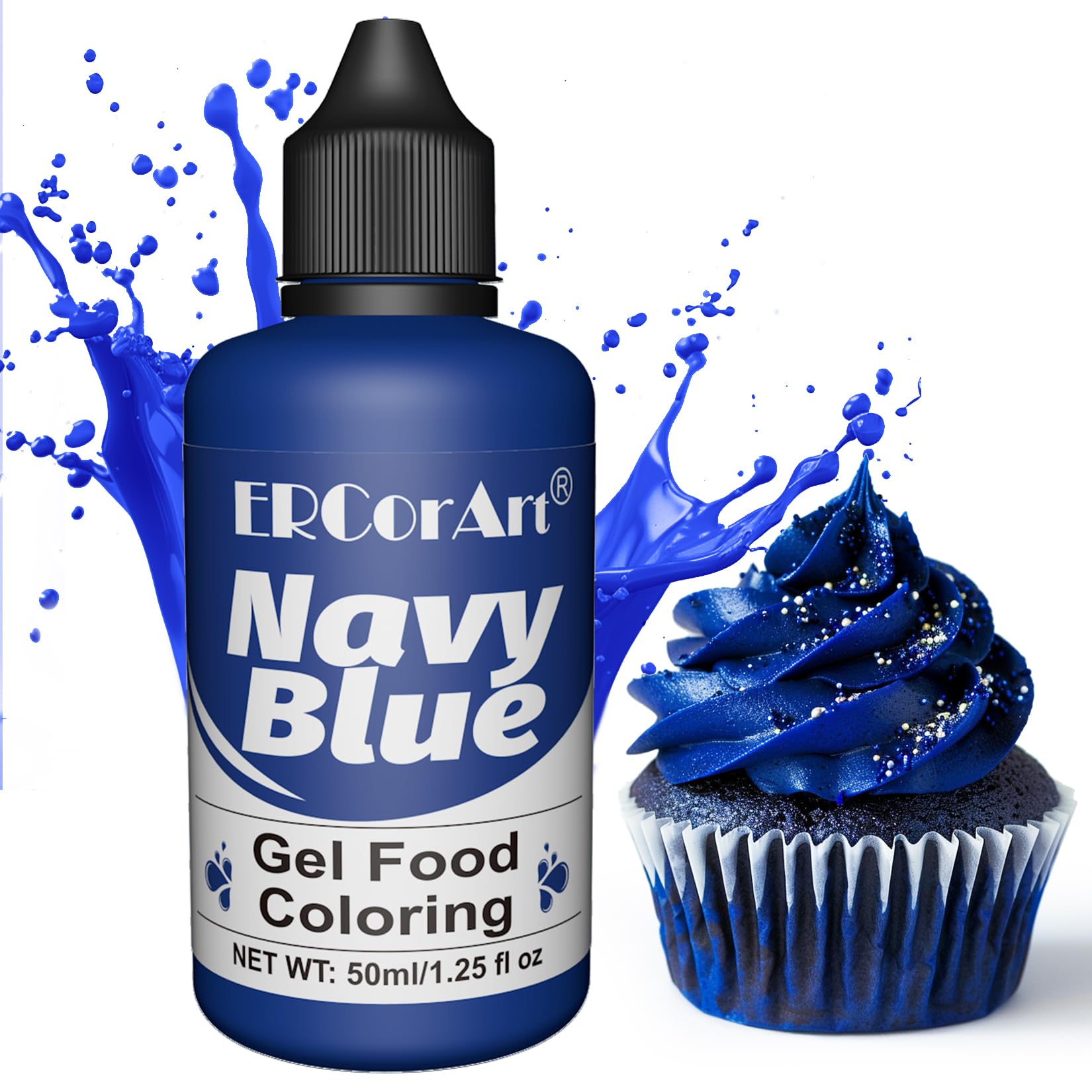 Gel Food Colouring - 50ml Paste Food Coloring, Vibrant Food Dye for ...