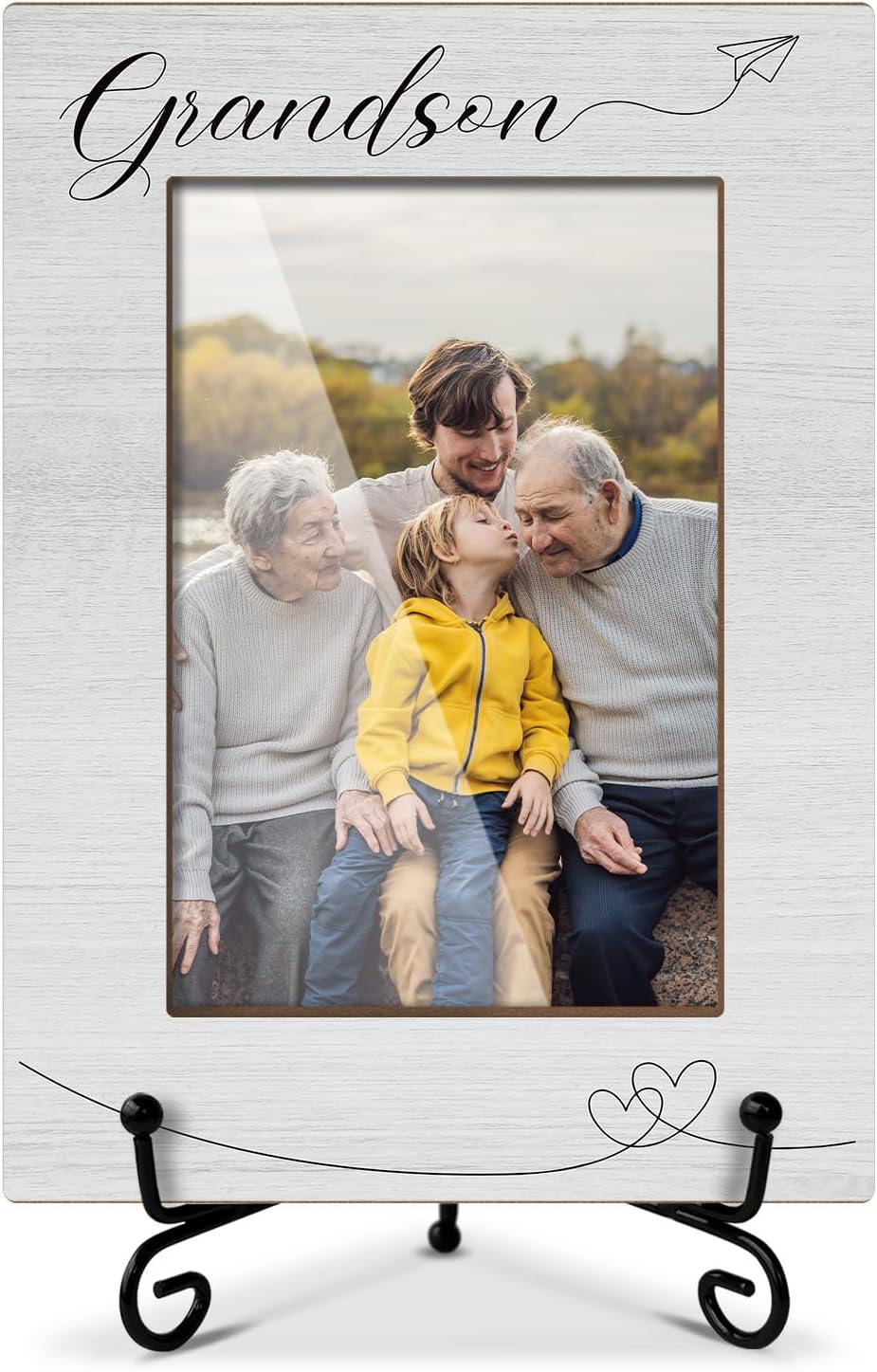 Amazon.com - Wooden Photo Frame Gifts for Grandson, Wooden Photo Frame ...