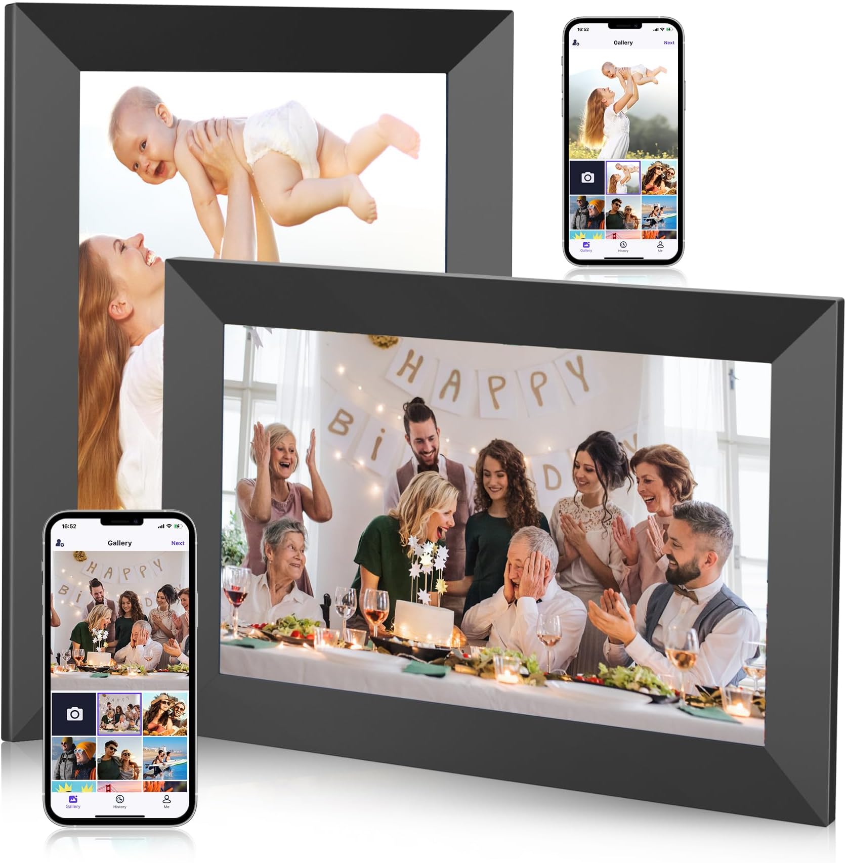 Amazon.com : Wireless Digital Picture Frame 10.1" WiFi Photo Frames ...