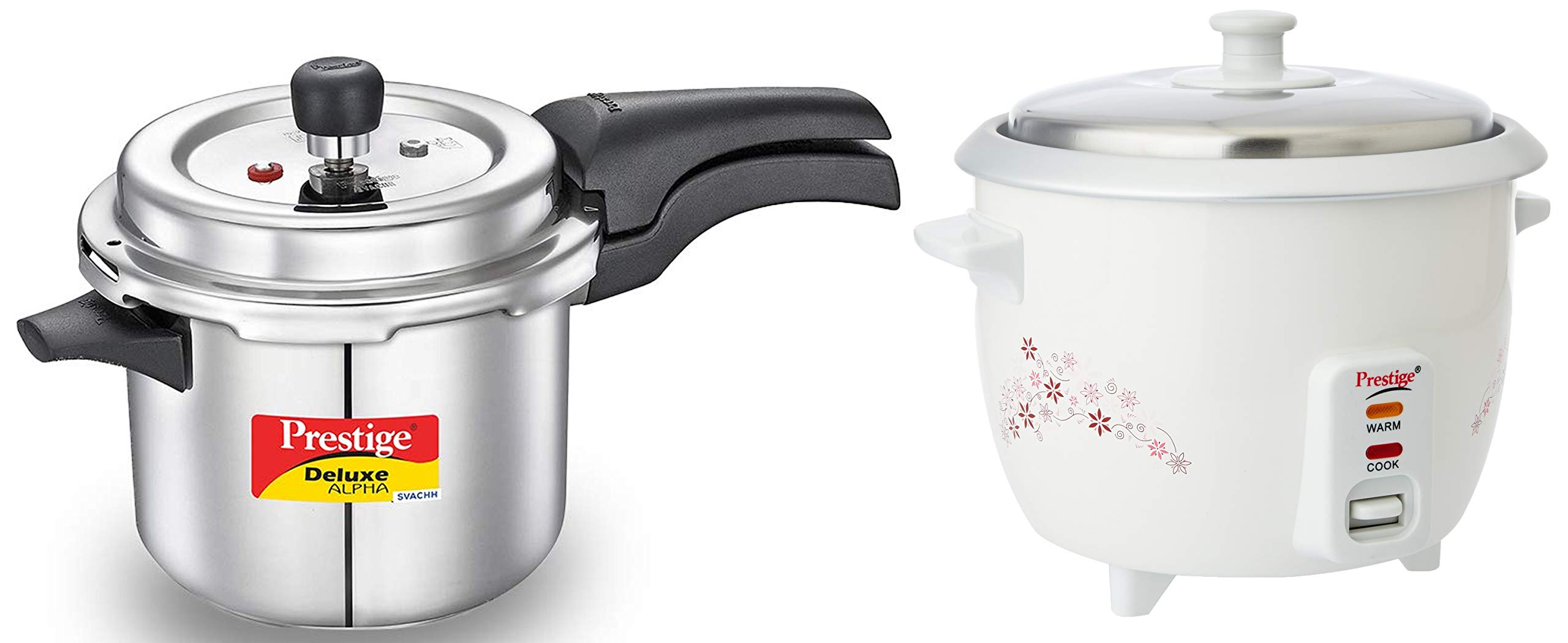 Buy Prestige Delight PRWO 1-Litre Electric Rice Cooker (White ...