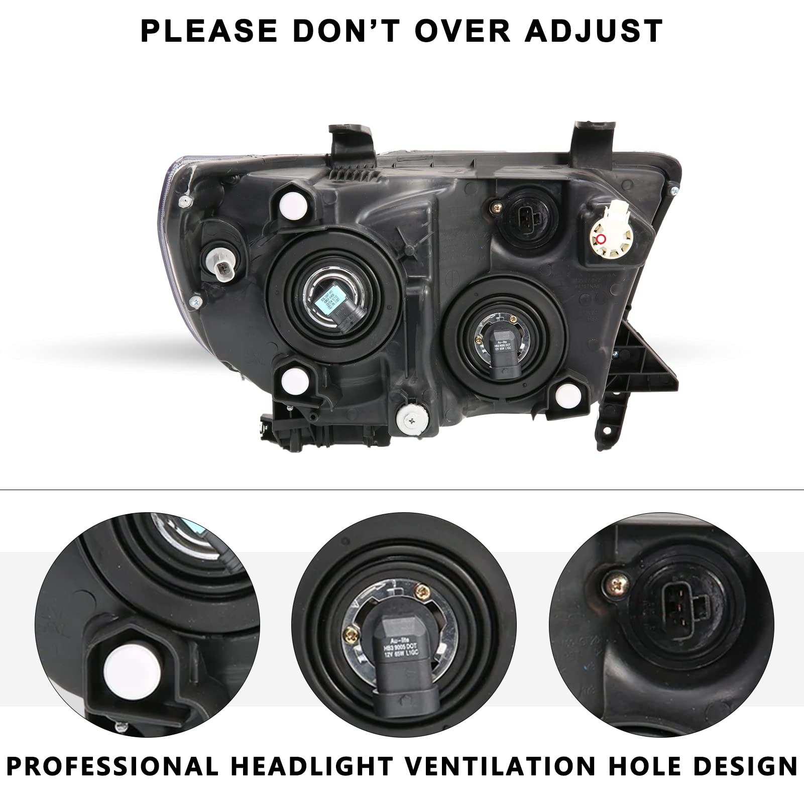 Snapklik.com : Aosky Headlight Assembly Compatible