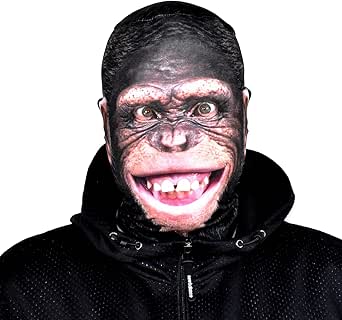 L&S PRINTS FOAM DESIGNS Happy Monkey | 3D Effect Faceskinz Lycra Fabric ...