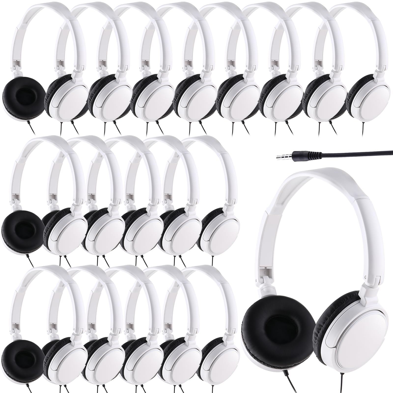 Snapklik.com : Yunsailing 18 Pack Classroom Headphones Bulk Student ...