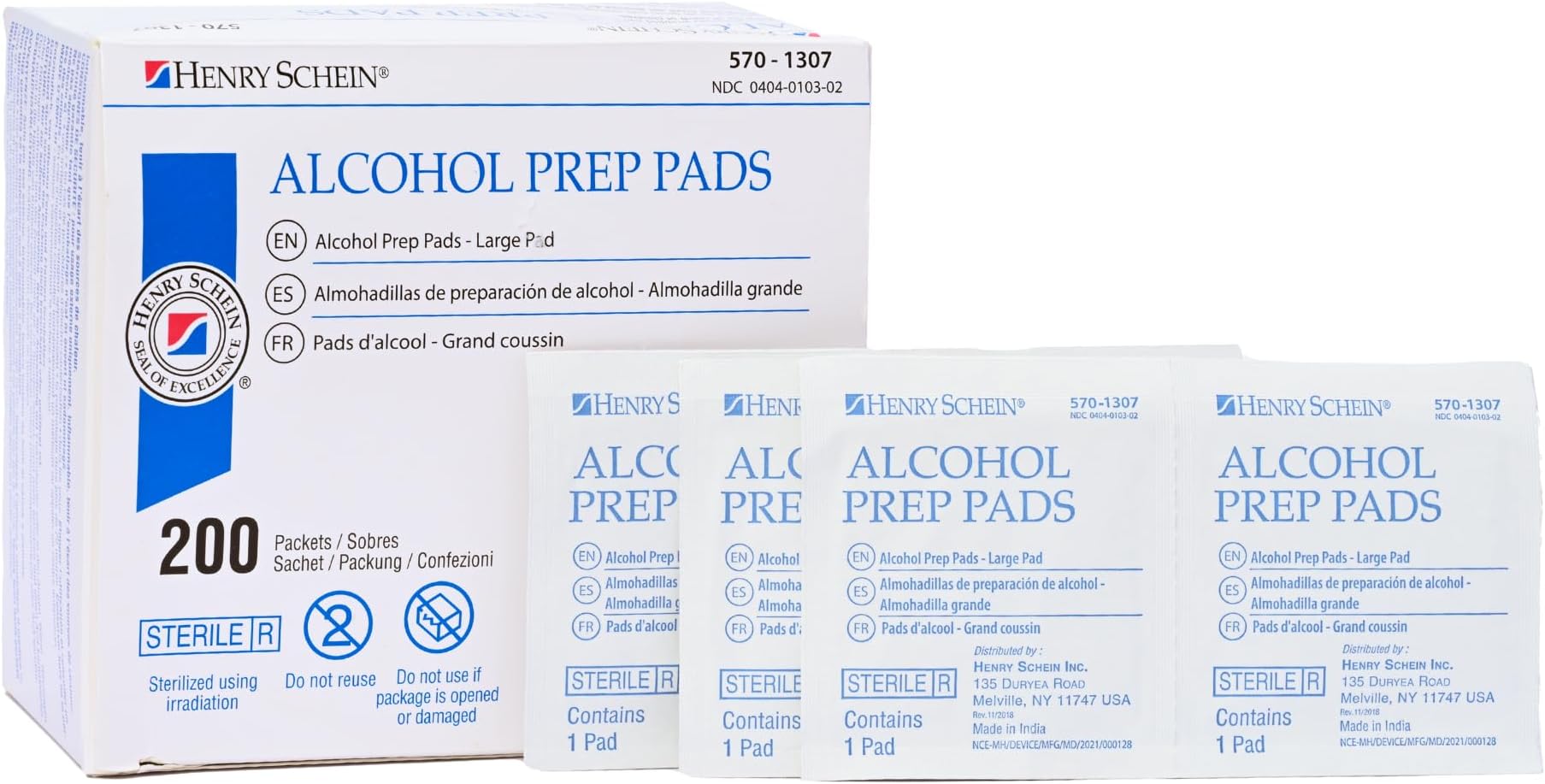 Amazon.com: Care Touch Alcohol Wipes Individually Wrapped - Prep Pads ...