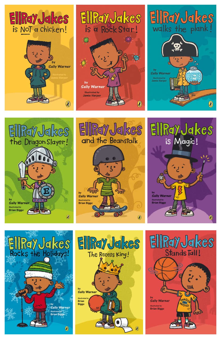 NEW SET! EllRay Jakes Series 9 Books Set: Sally Warner: Amazon.com: Books