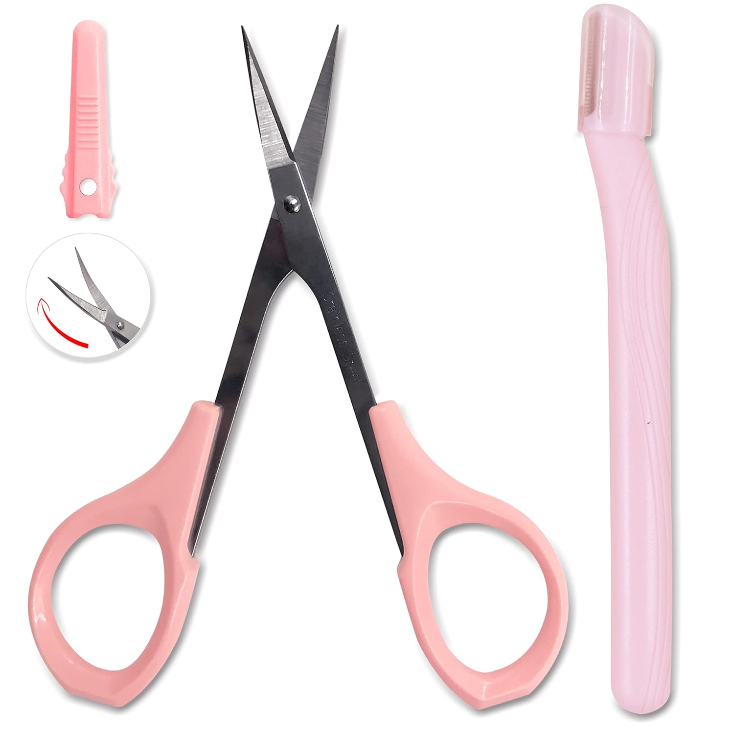 Amazon.com: Small Nail Scissors Curved Sharp for Trimmer Precision ...