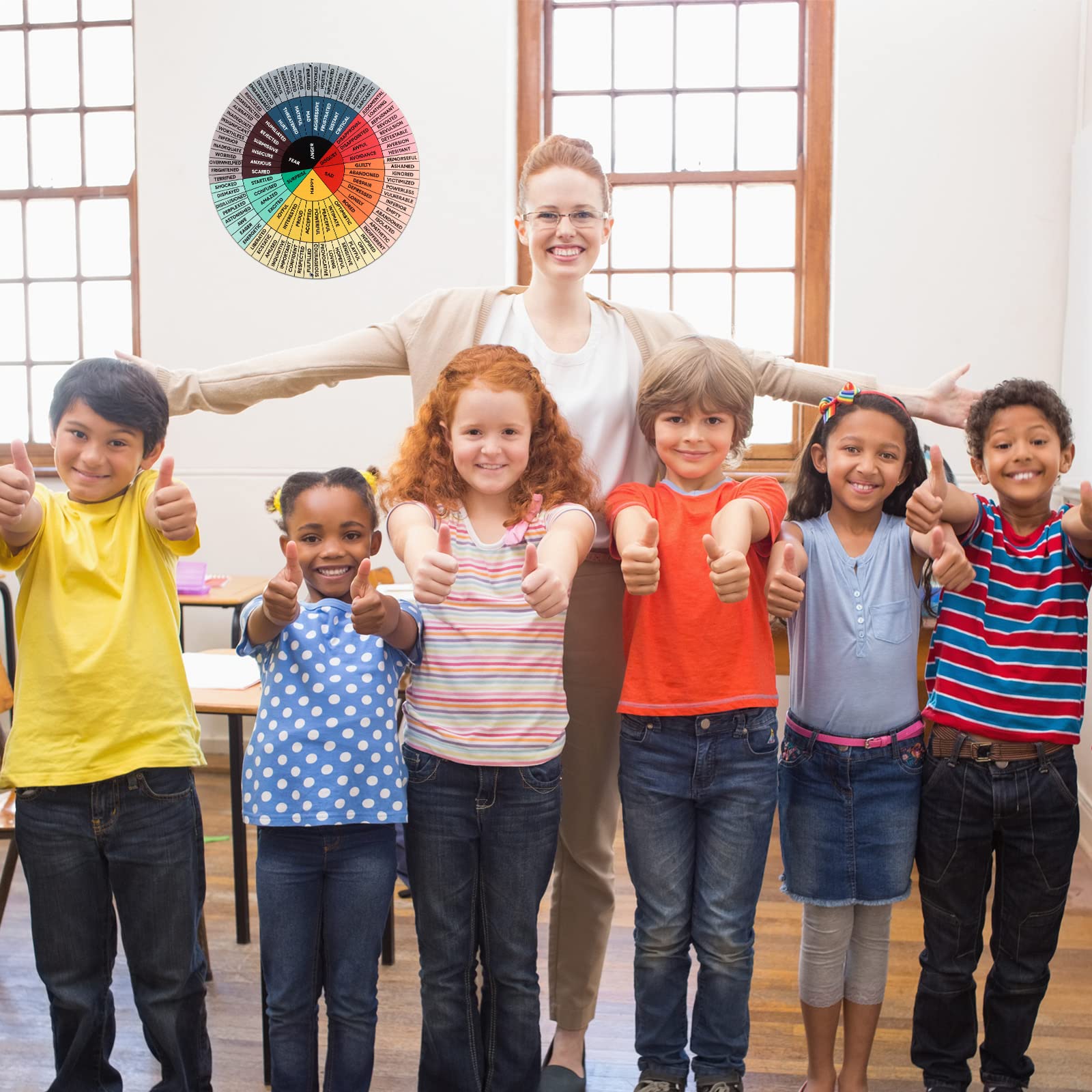 Snapklik.com : 2 Pack Feelings Wheel Aluminum Round Metal Mood Wheel ...