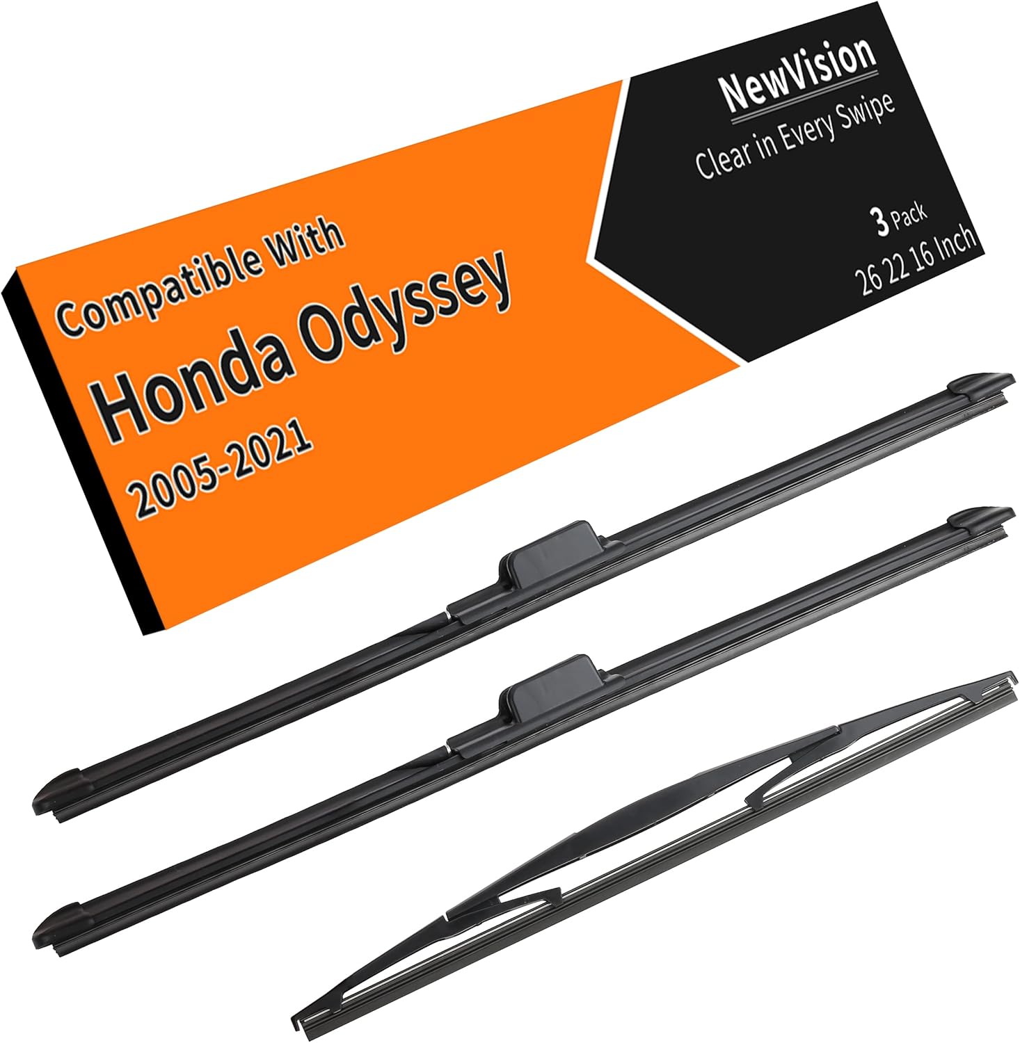 Amazon.com: NewVision Windshield Wipers for 2005-2021 Honda Odyssey ...