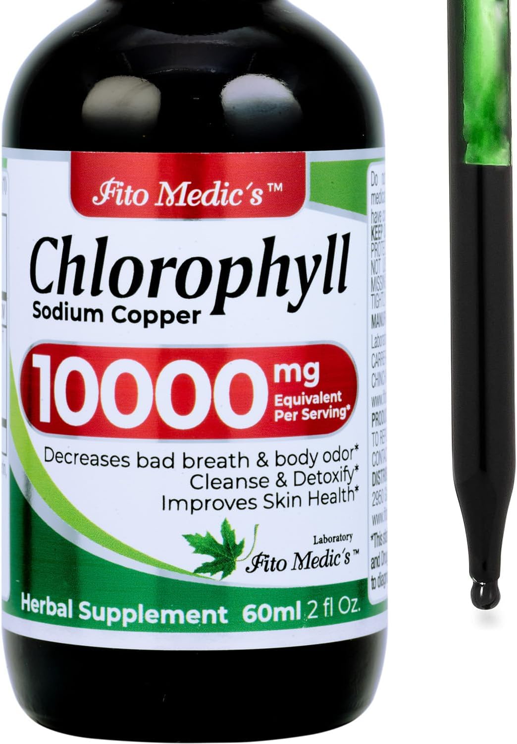 Amazon.com: FITO MEDIC'S Lab | Chlorophyll Liquid Drops | Liquid ...
