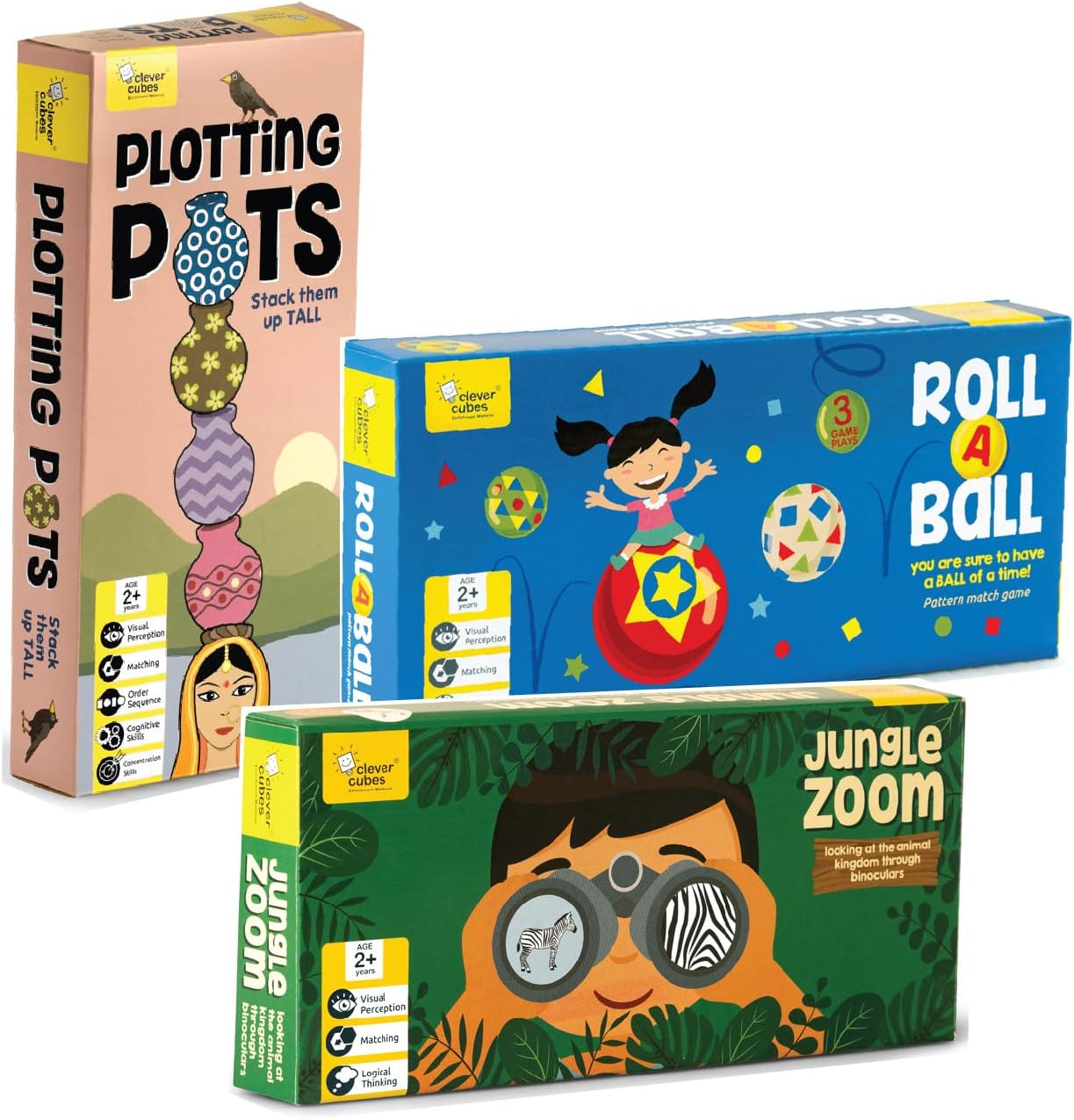 Buy Clever Cubes Plotting POTS, Educational Games, Activity Games ...